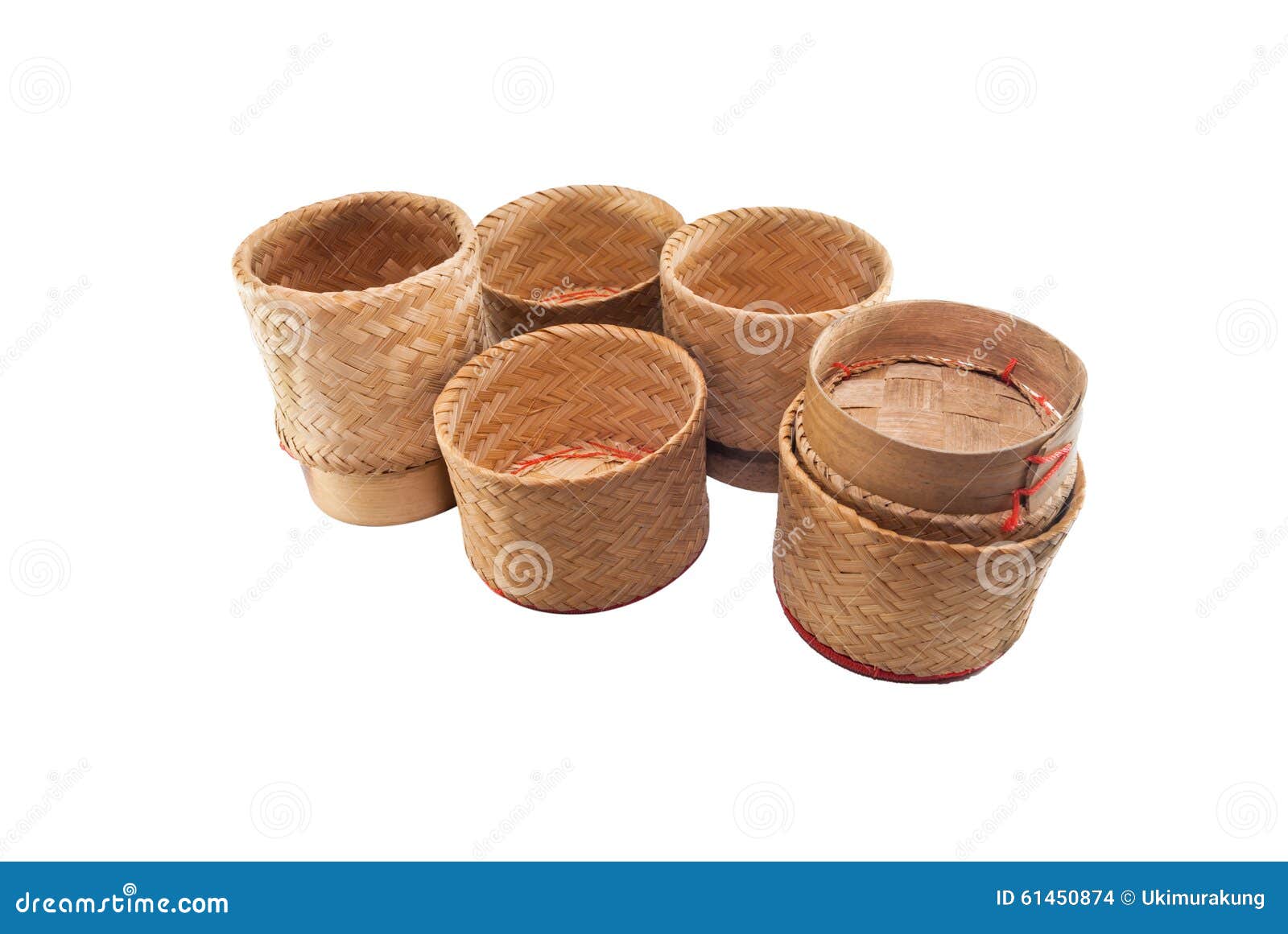 Rice Basket Unique of Tradition Thailand Stock Photo - Image of sticky ...