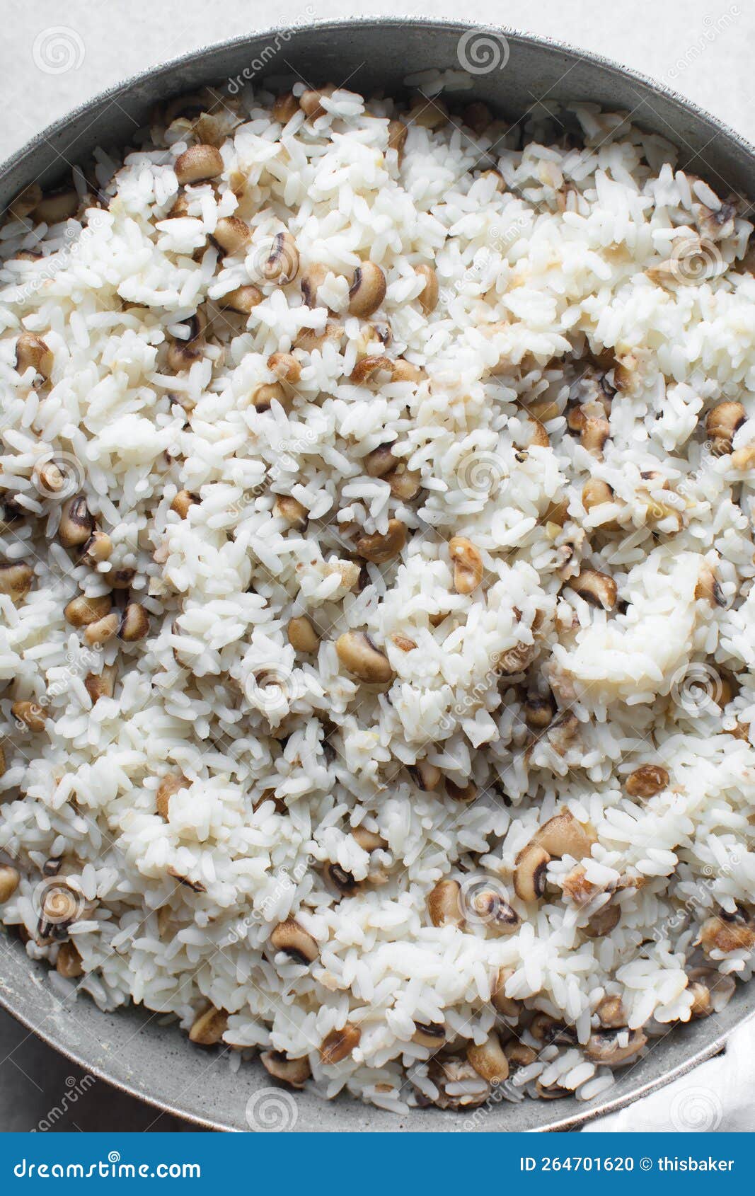 Rice and Beans in a Pot, Nigerian Food Stock Photo - Image of nutrition ...