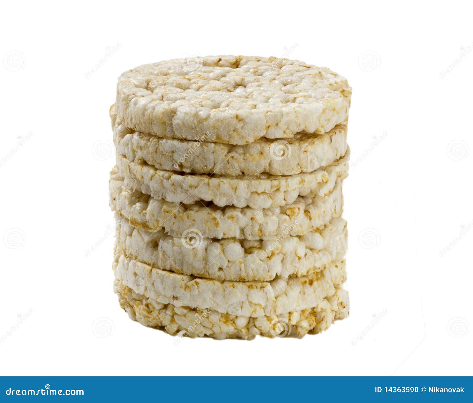 Rice Biscuits ï¿½ Gluten Free, Isolated Stock Photo - Image of crisp ...