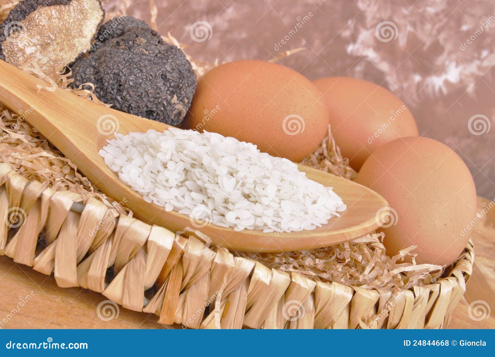 Rice and black truffle stock photo. Image of cuisine - 24844668