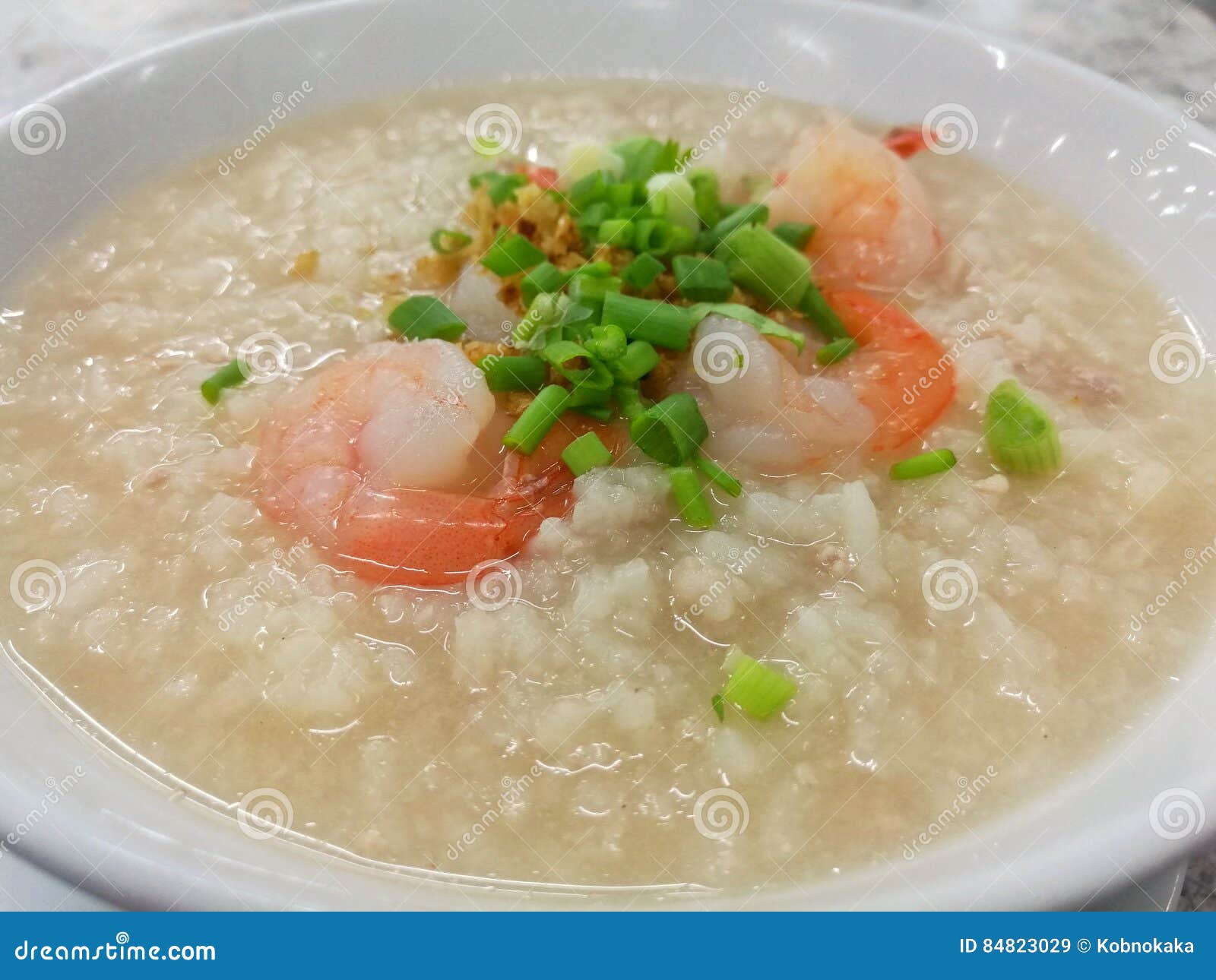 Rice boil with shrimp stock image. Image of slice, soup - 84823029