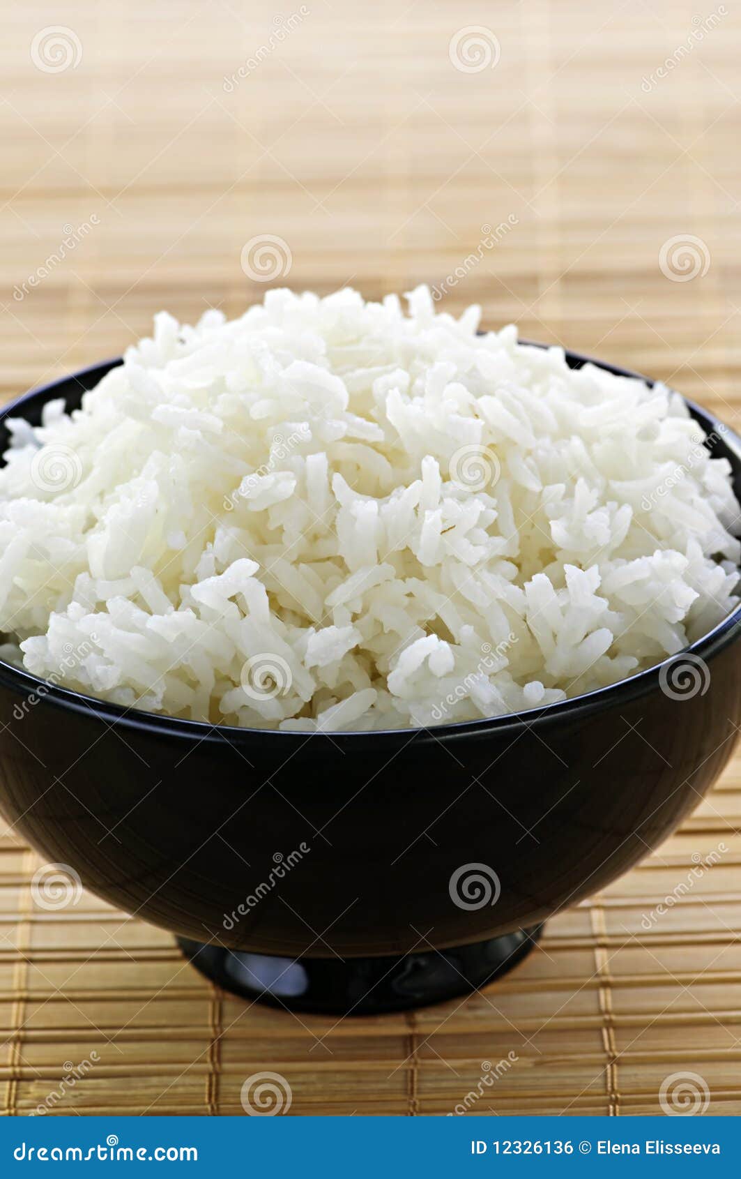 Rice bowl stock photo. Image of black, close, dishes - 12326136