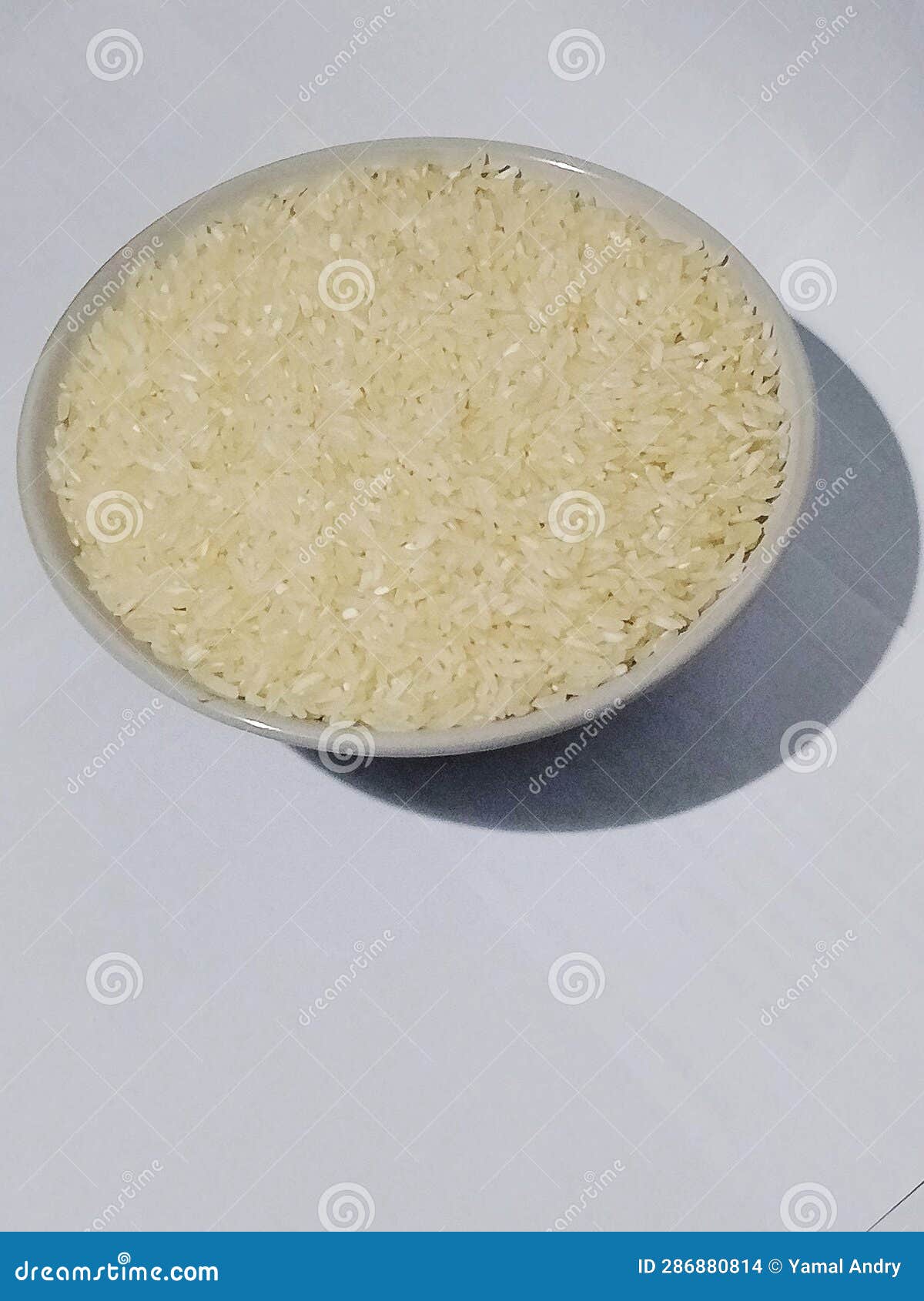 Rice in a Bowl. the Basic Ingredients of this Asian Staple Food are ...