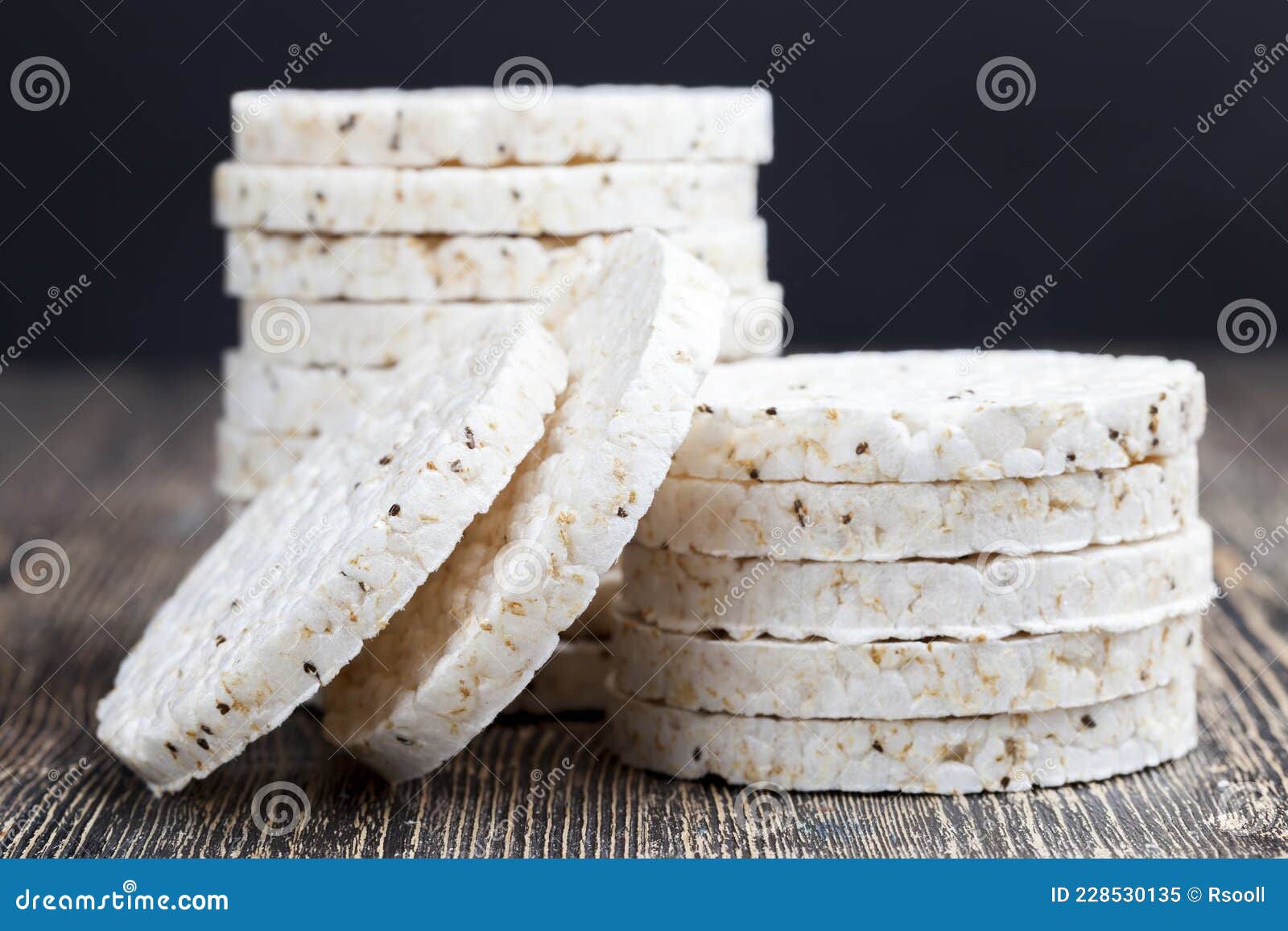 Rice Breads Made from Rice Cereals Stock Image - Image of bread, food ...