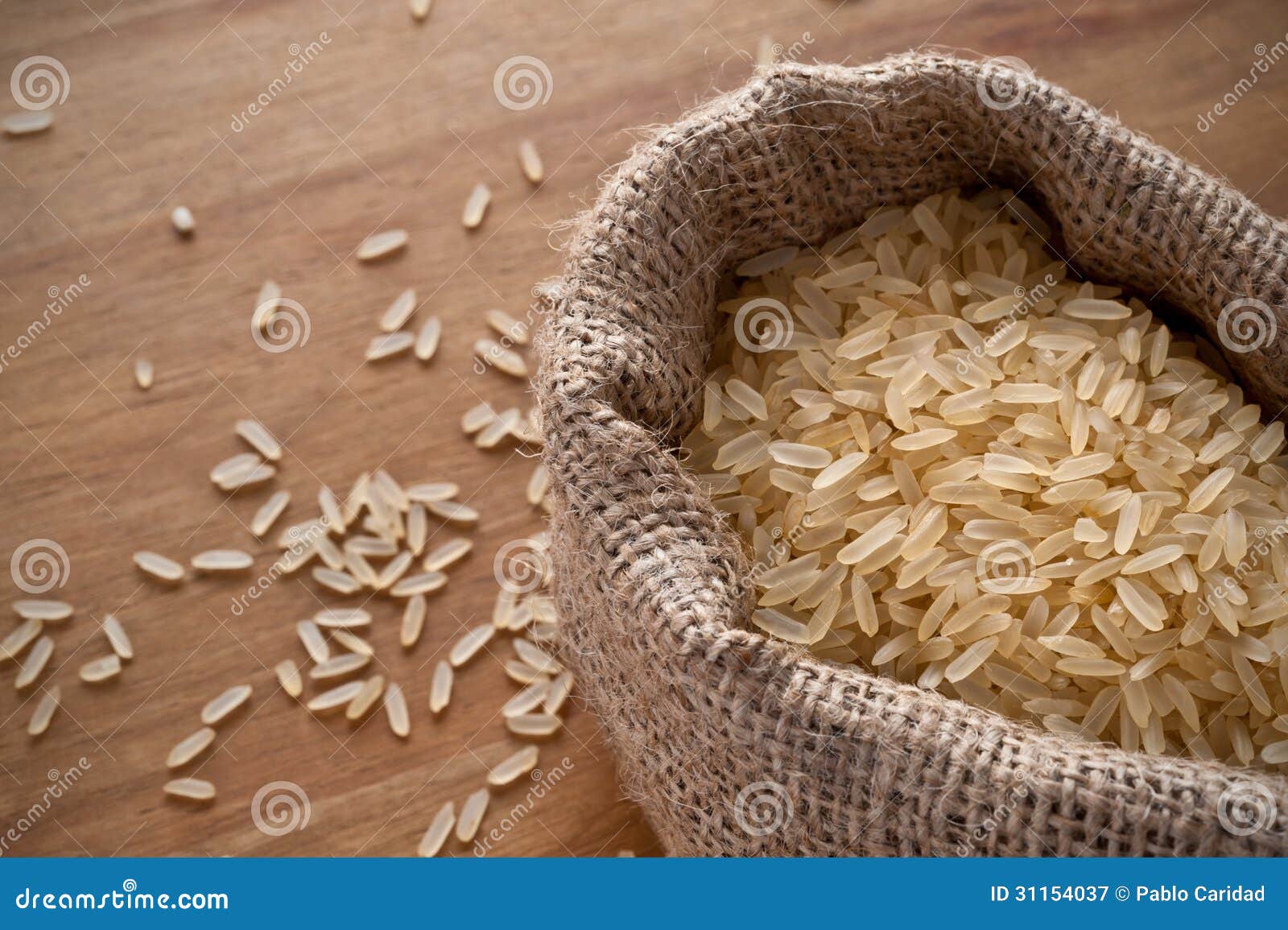 Rice burlap sack stock image. Image of rice, meal, large - 31154037