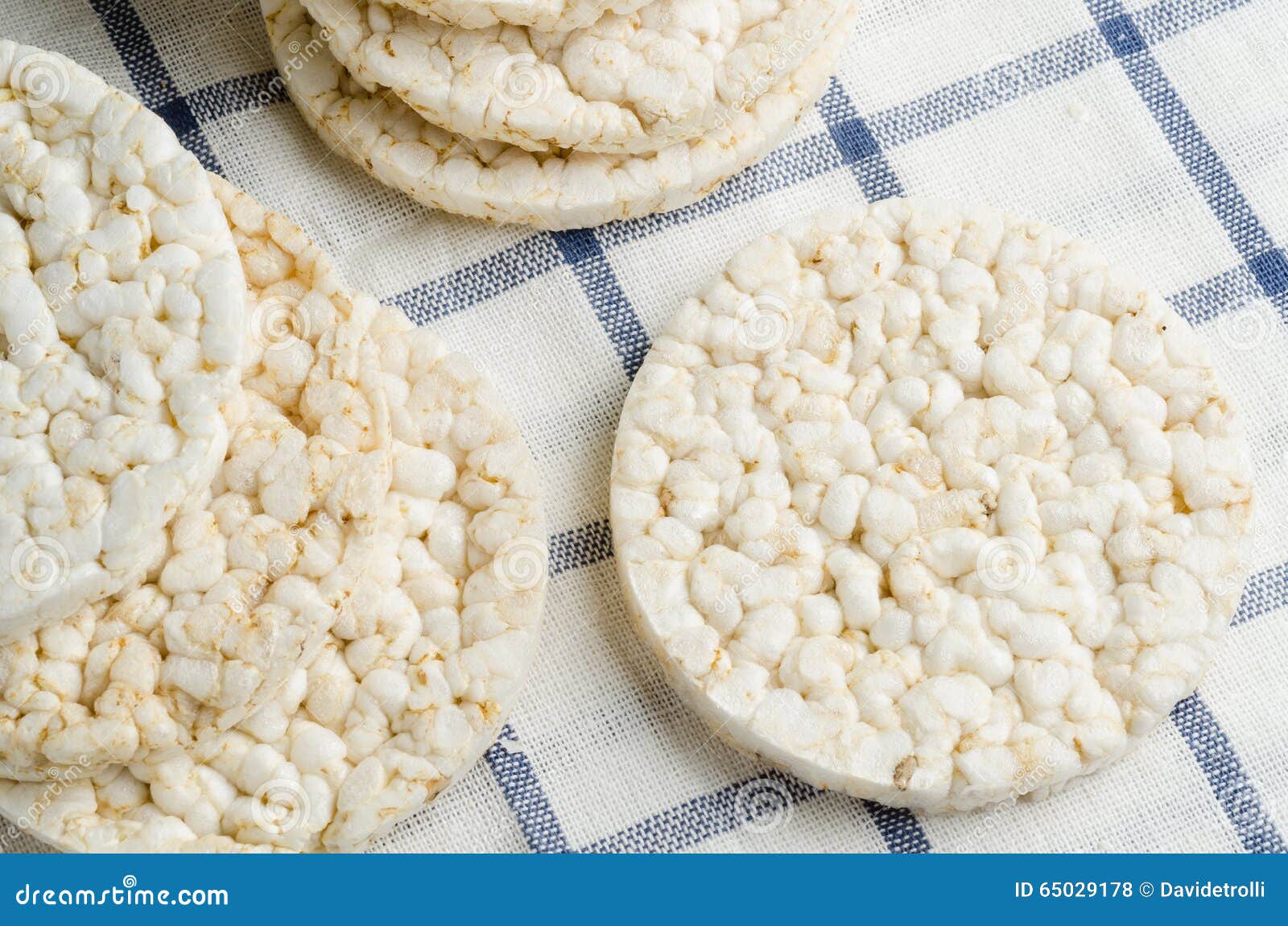 Rice Cake, Puffed Rice on Table Stock Photo - Image of cracker, health ...