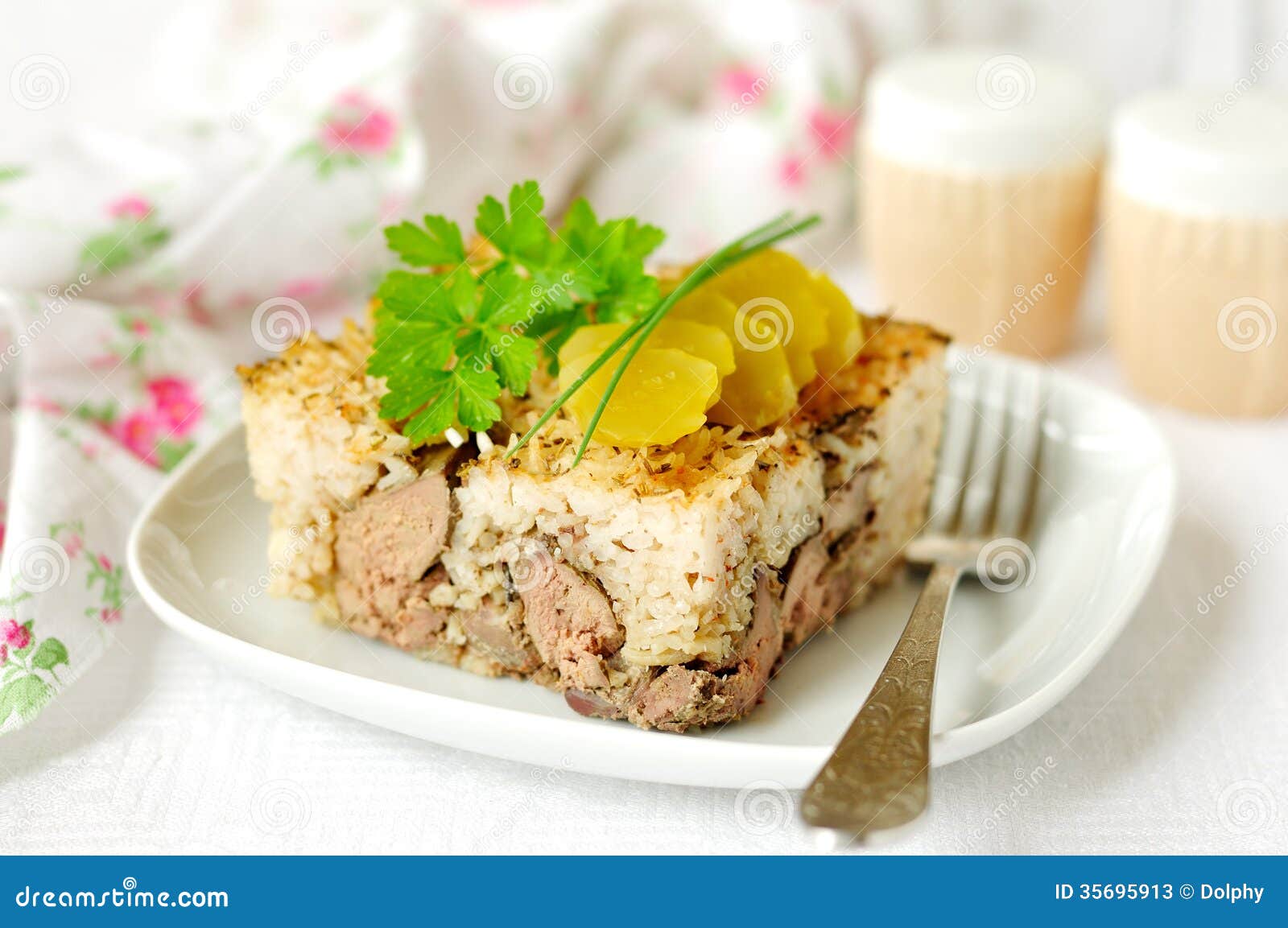 Rice Chicken Liver Mushroom Bake Stock Photos - Free & Royalty-Free ...