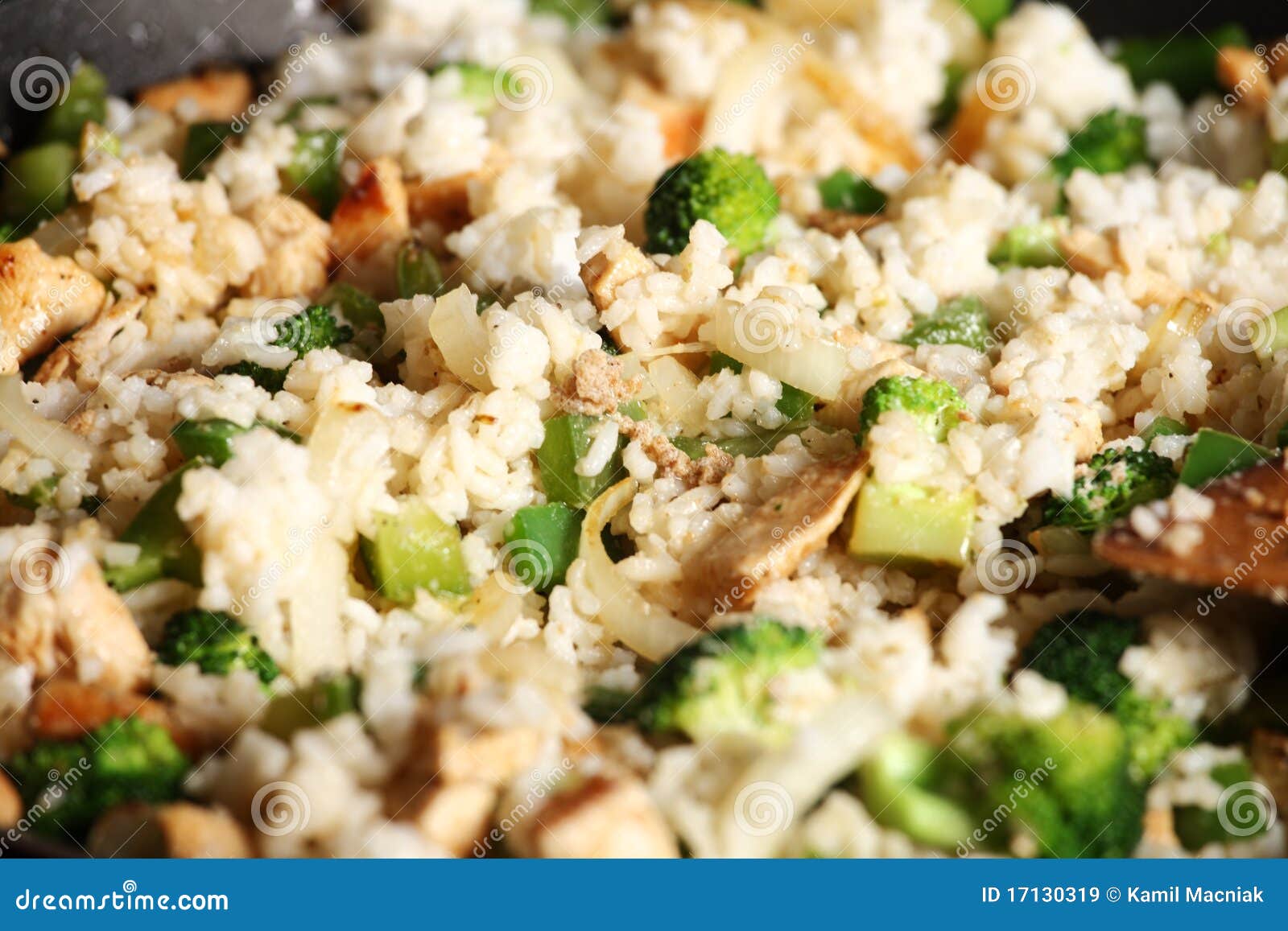 Rice Chicken and Vegetables Stock Image - Image of fresh, closeup: 17130319