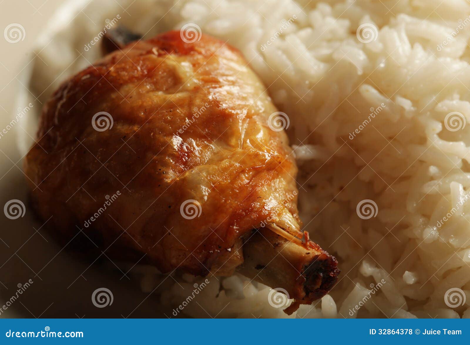Rice with chiken stock photo. Image of dinner, detail - 32864378