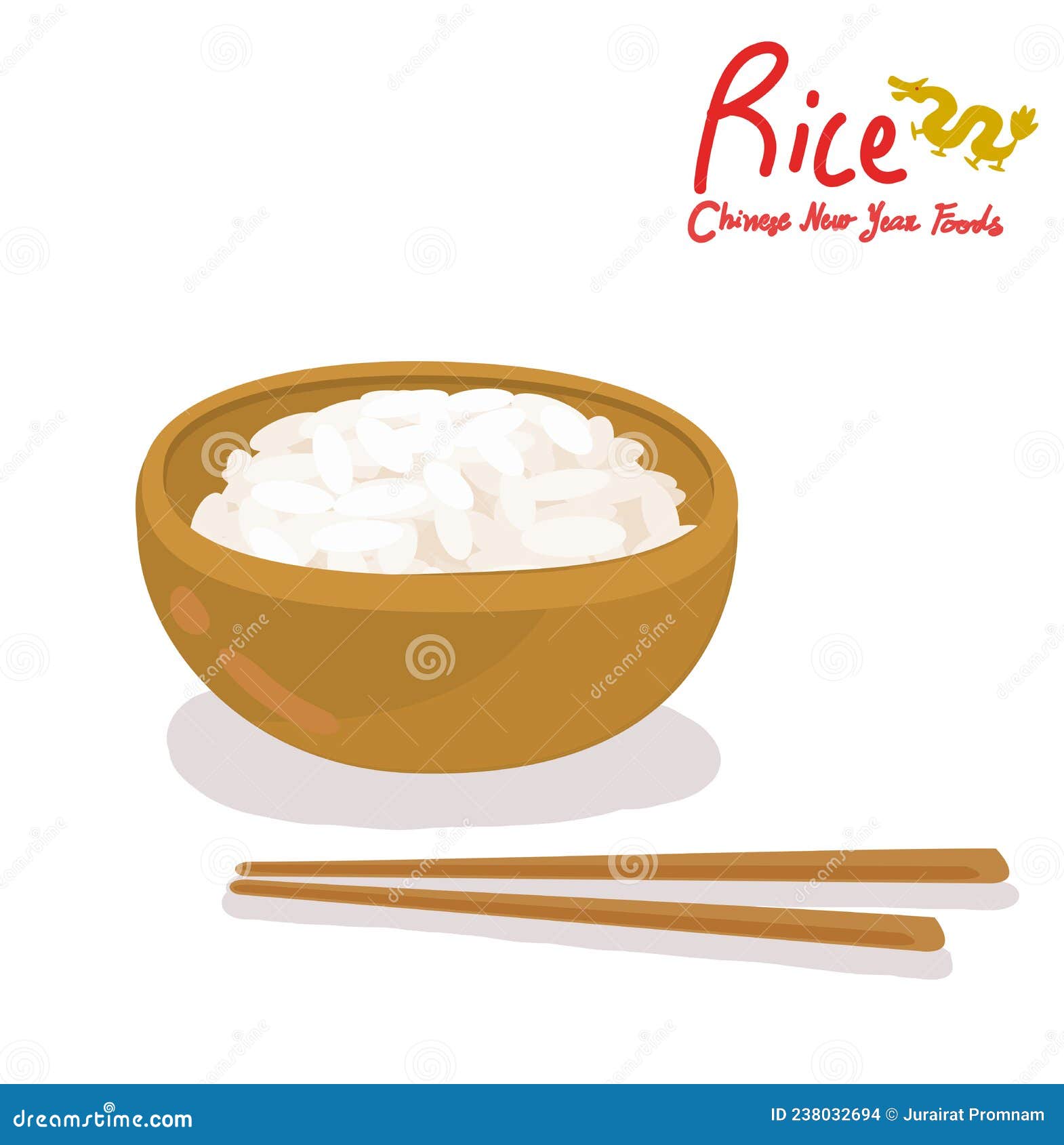 Rice for Chinese New Year Vector Stock Vector - Illustration of ancient ...