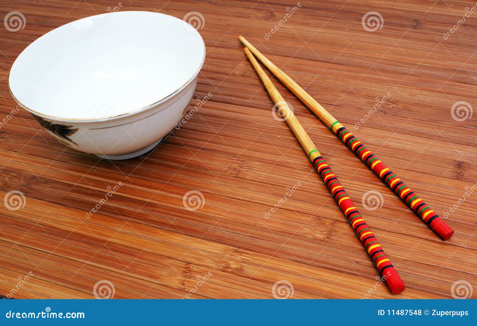 Rice and chopsticks stock photo. Image of chinese, diet - 11487548