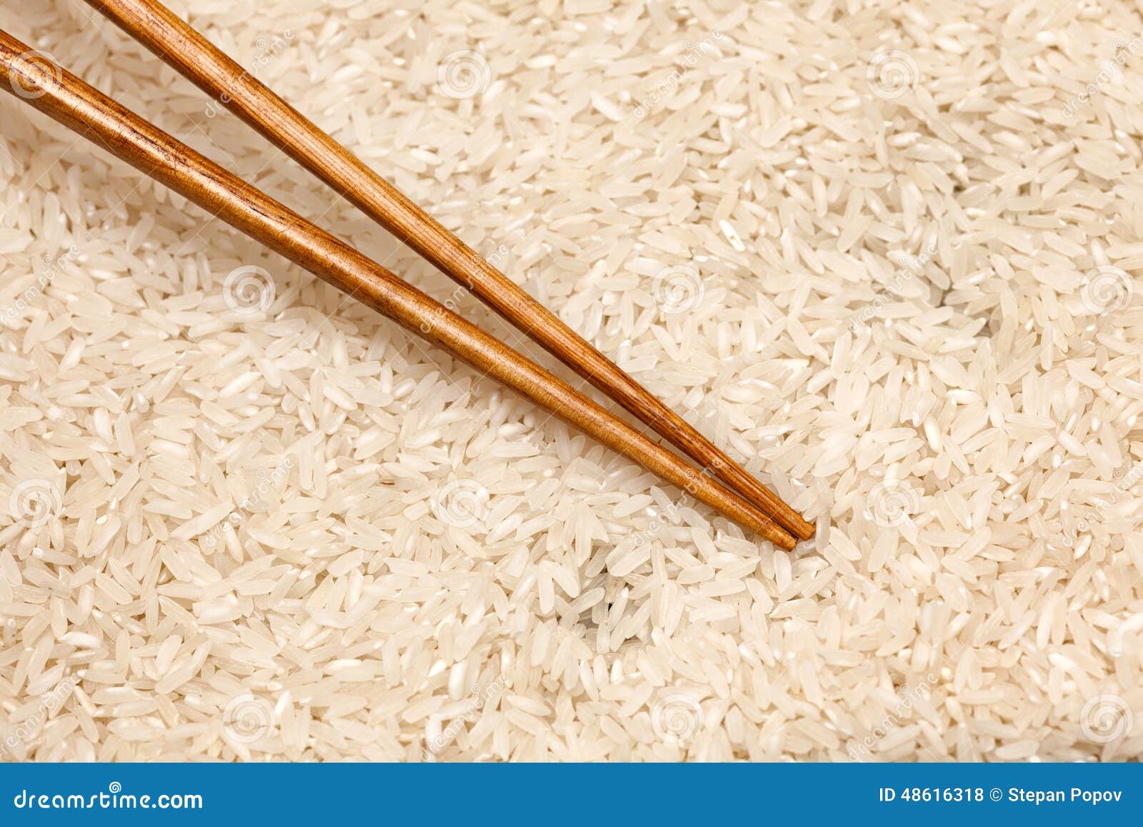 Rice and chopsticks stock photo. Image of vegeterian - 48616318