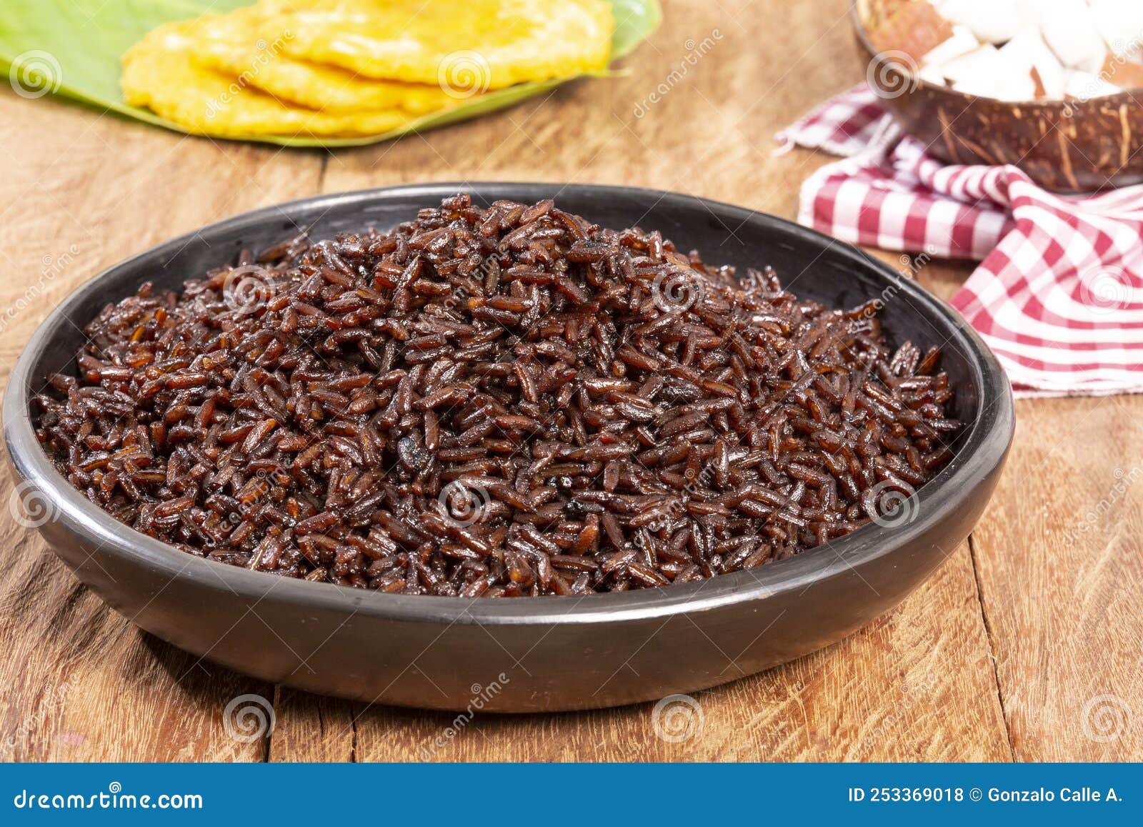Rice with Coconut Typical Dish of the Caribbean Coast Stock Photo ...