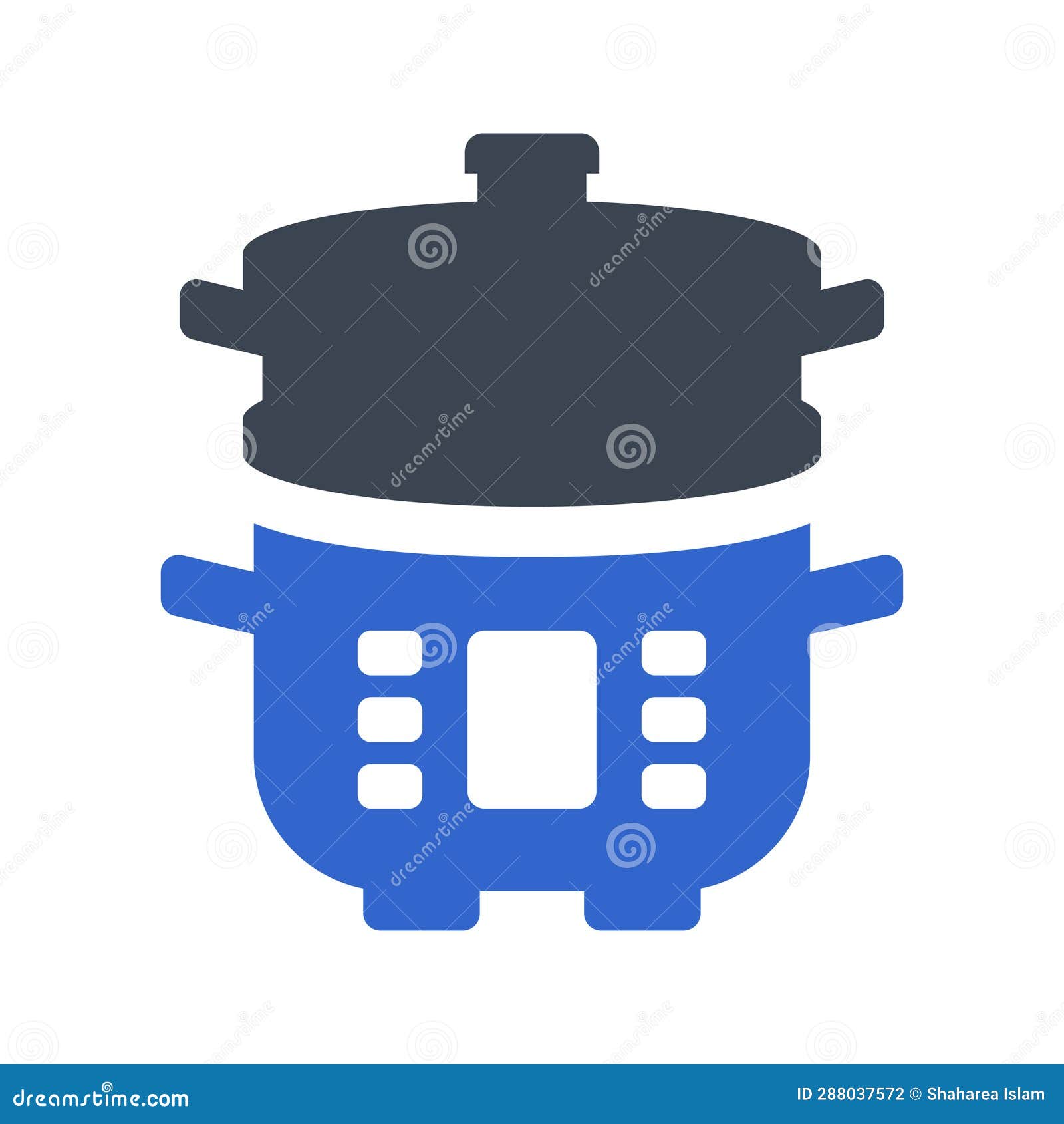 Rice cooker icon stock vector. Illustration of cooking - 288037572