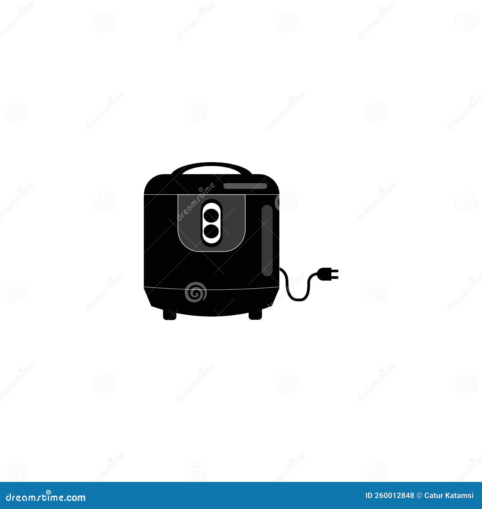 Rice Cooker Icon Logo Vector Stock Illustration - Illustration of ...