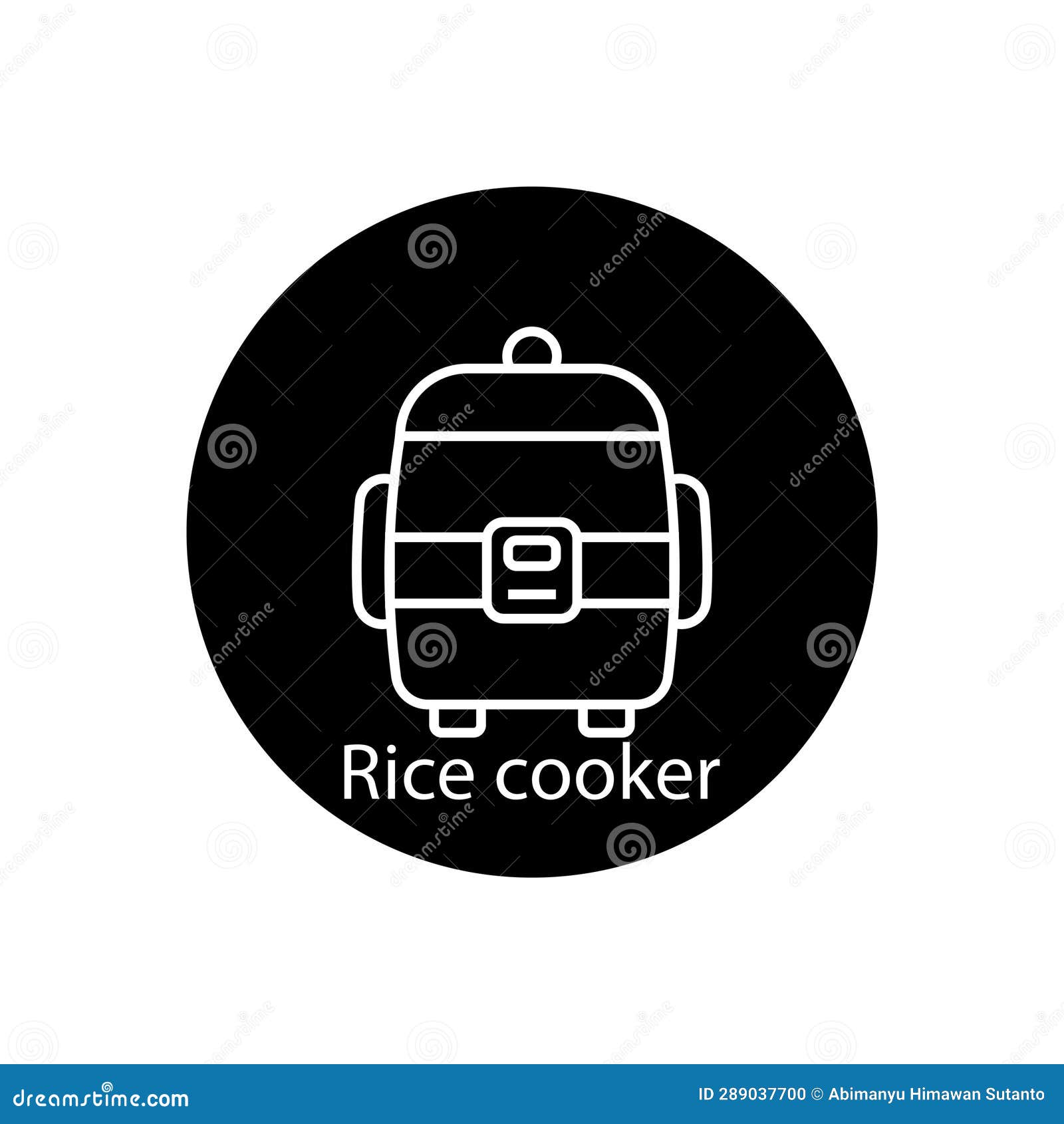 Rice cooker icon vector stock illustration. Illustration of vector ...