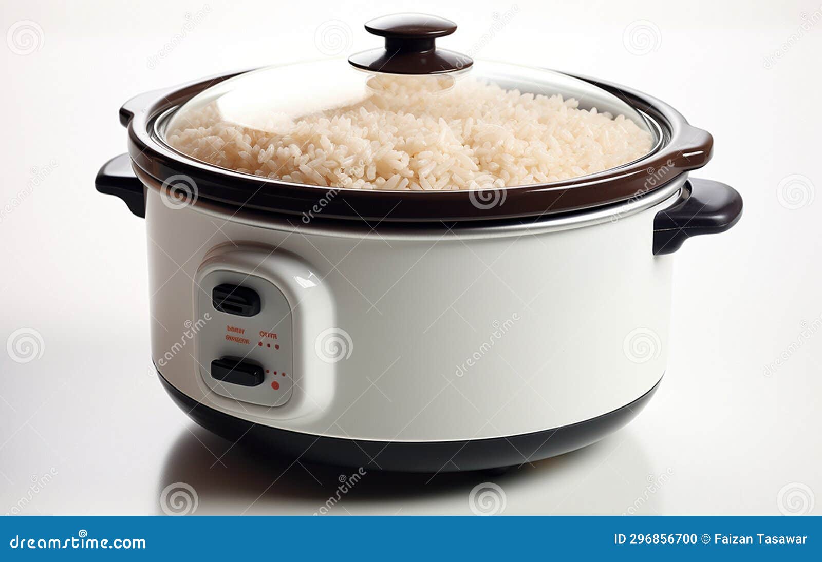Rice Cooker with White Background -Generative Ai Stock Illustration ...