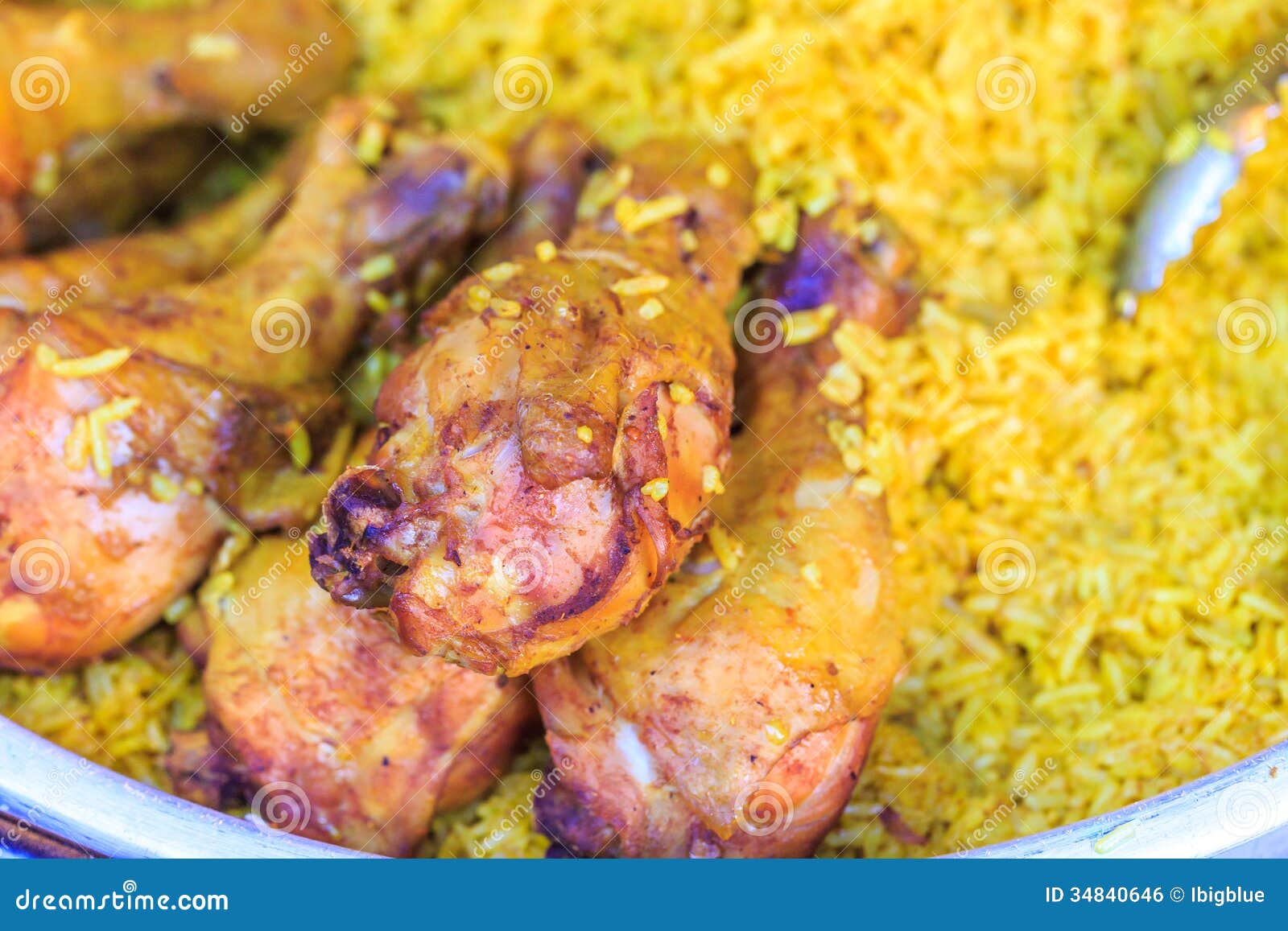 Rice cover chickens stock photo. Image of cuisine, closeup - 34840646