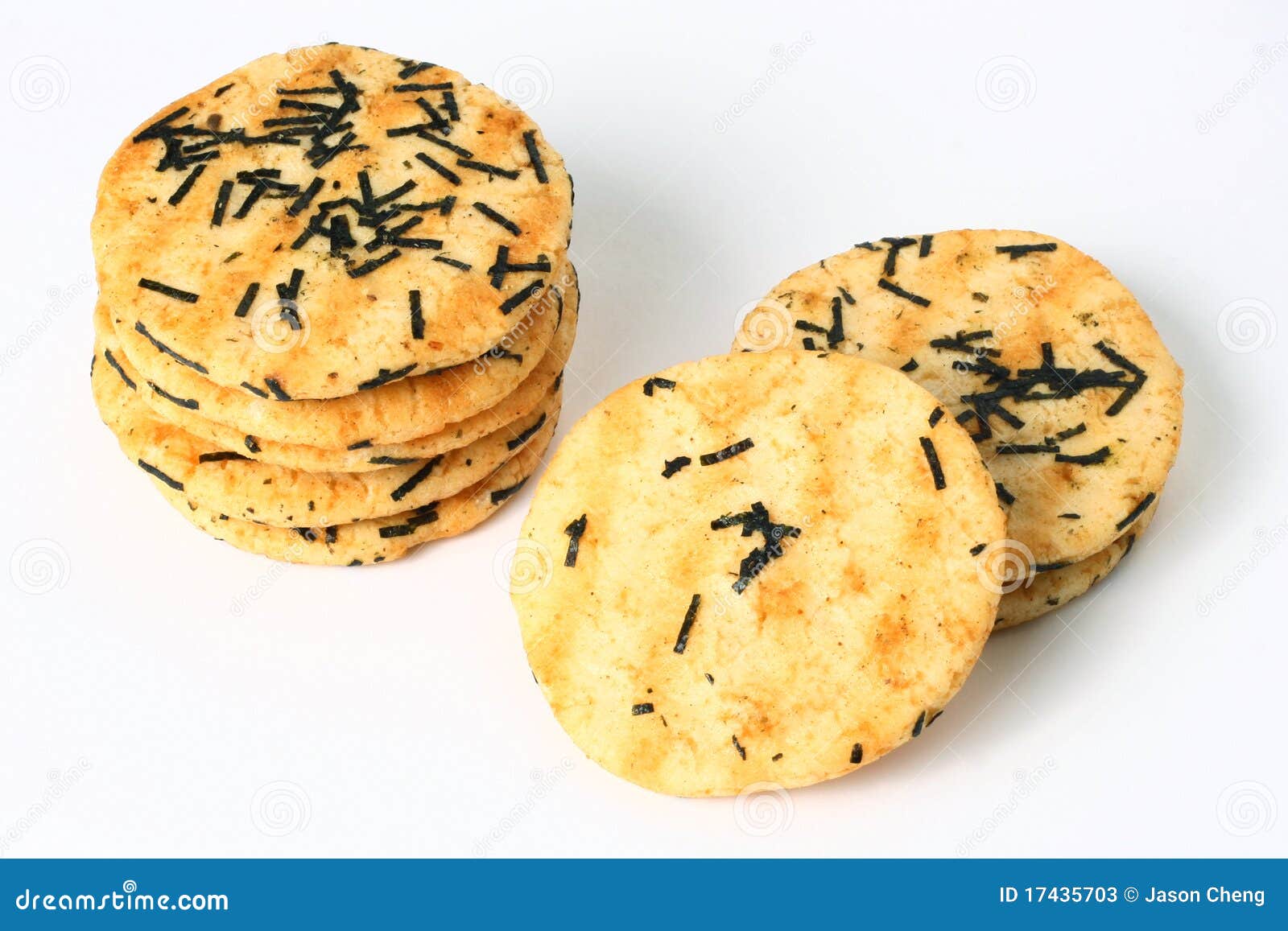 Rice cracker stock image. Image of cookies, japanese - 17435703