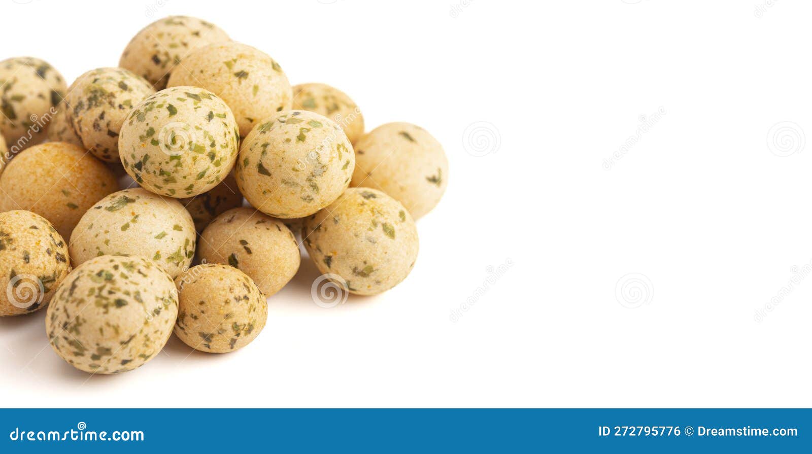 Rice Cracker Ball with Seaweed on a White Background Stock Photo ...