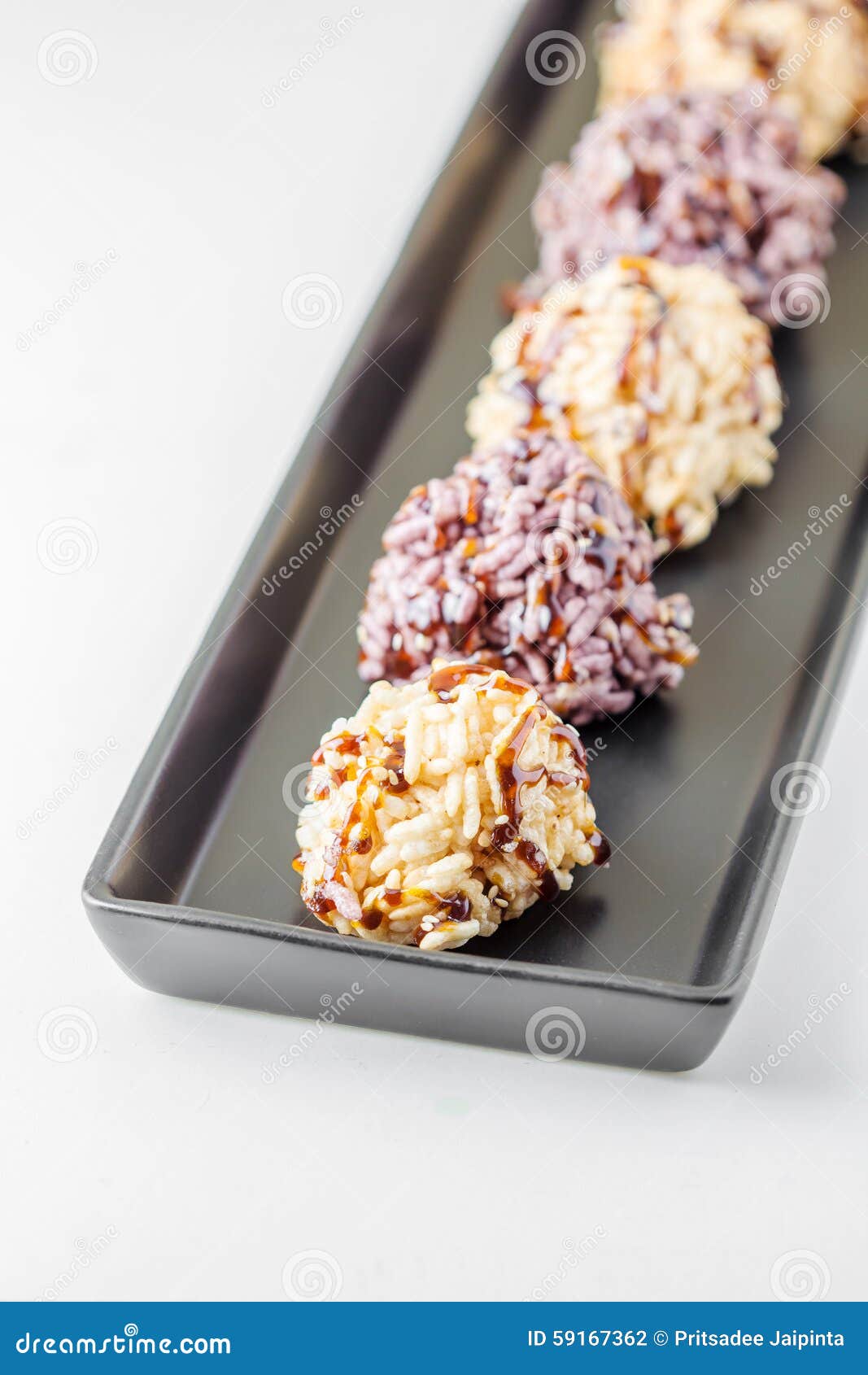 Rice Cracker or Puffed Rice with Sugar Stock Photo - Image of nutrition ...