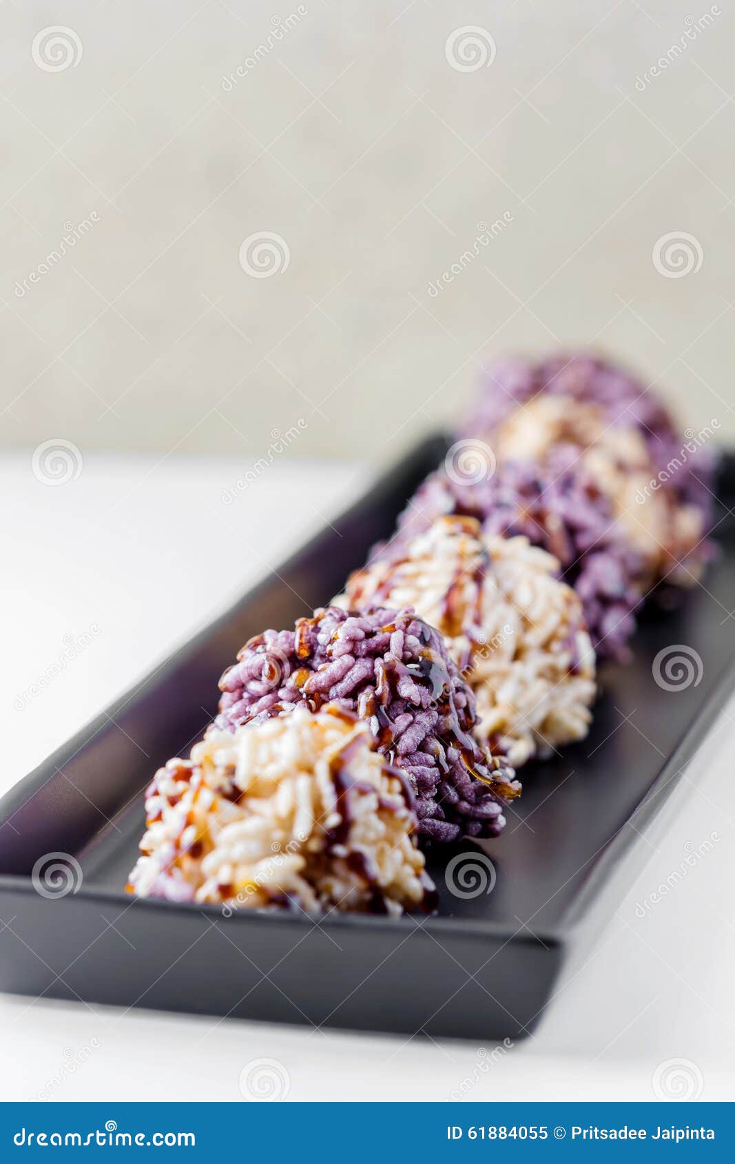 Rice Cracker or Puffed Rice with Sugar Stock Image - Image of tasty ...