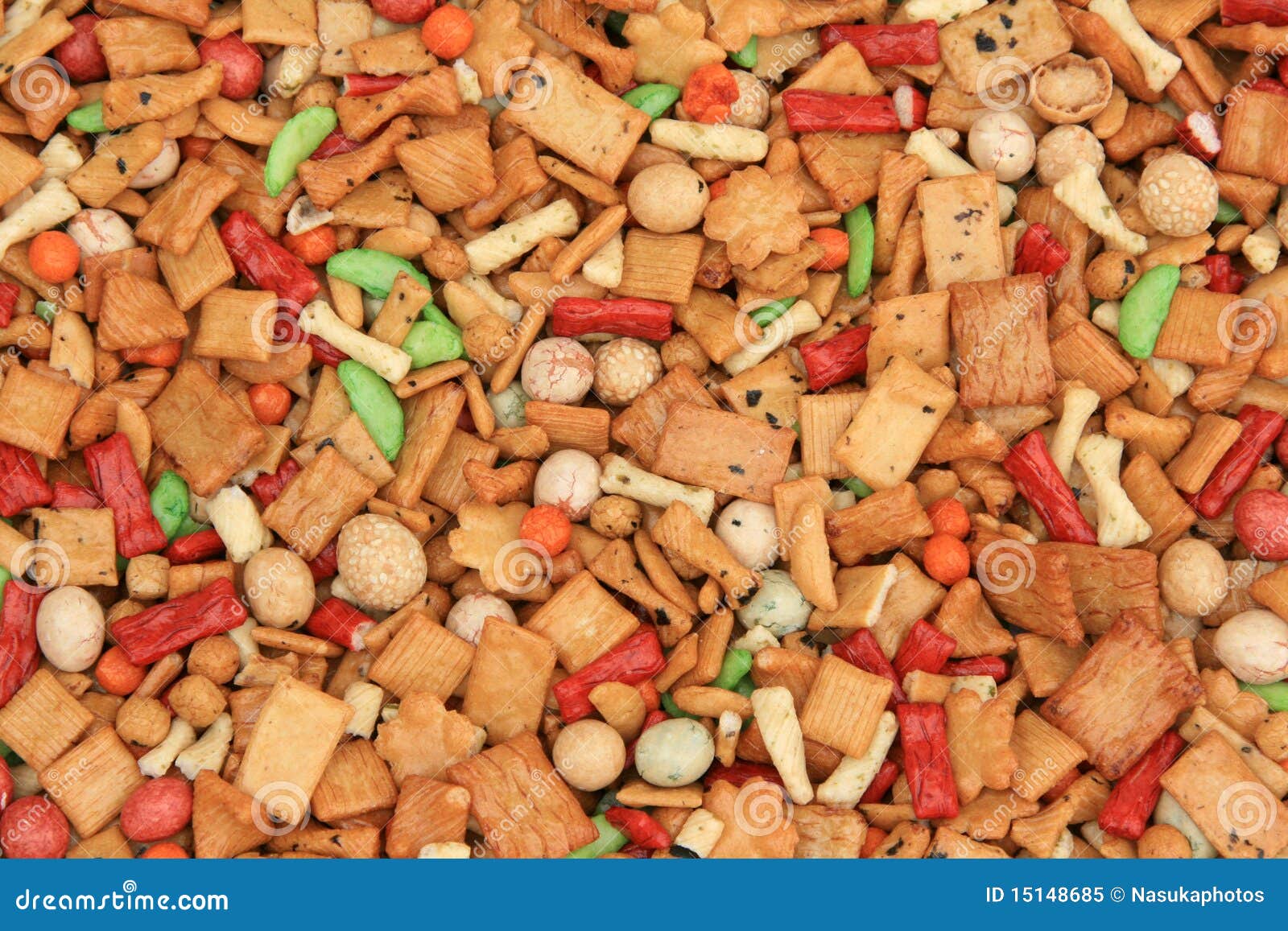 Rice Crakers Background Picture. Image: 15148685