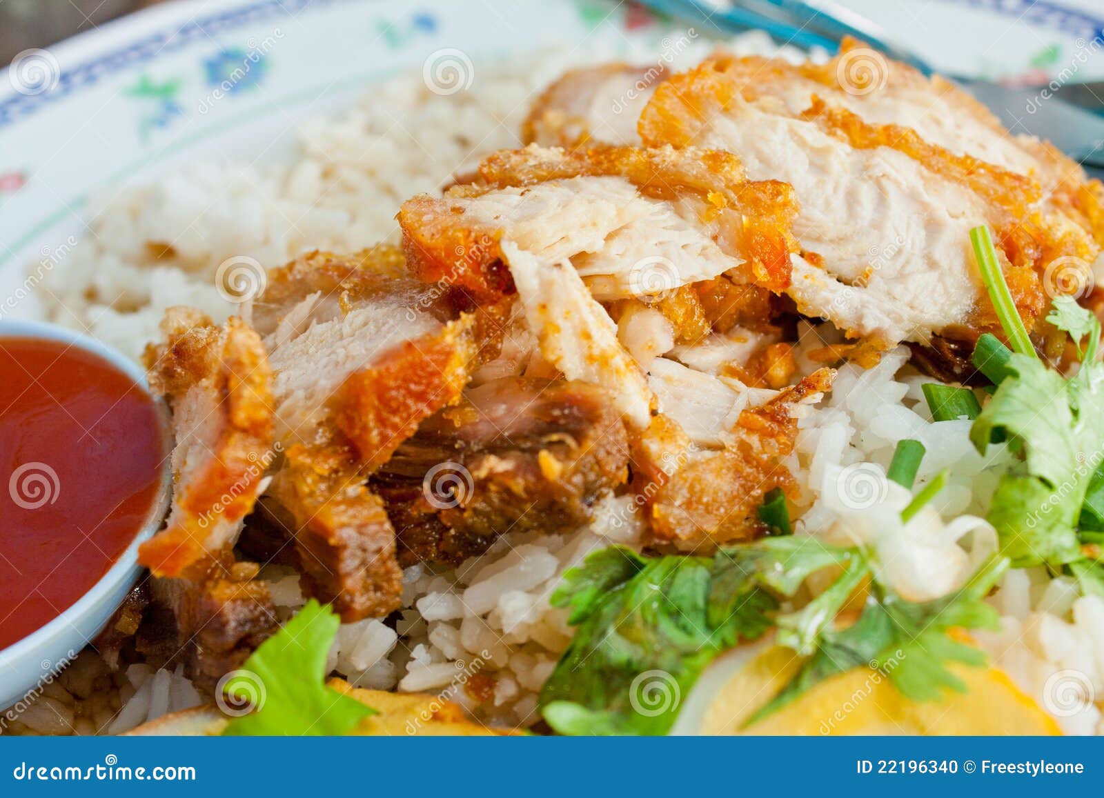 Rice crispy pork stock photo. Image of gourmet, oriental - 22196340