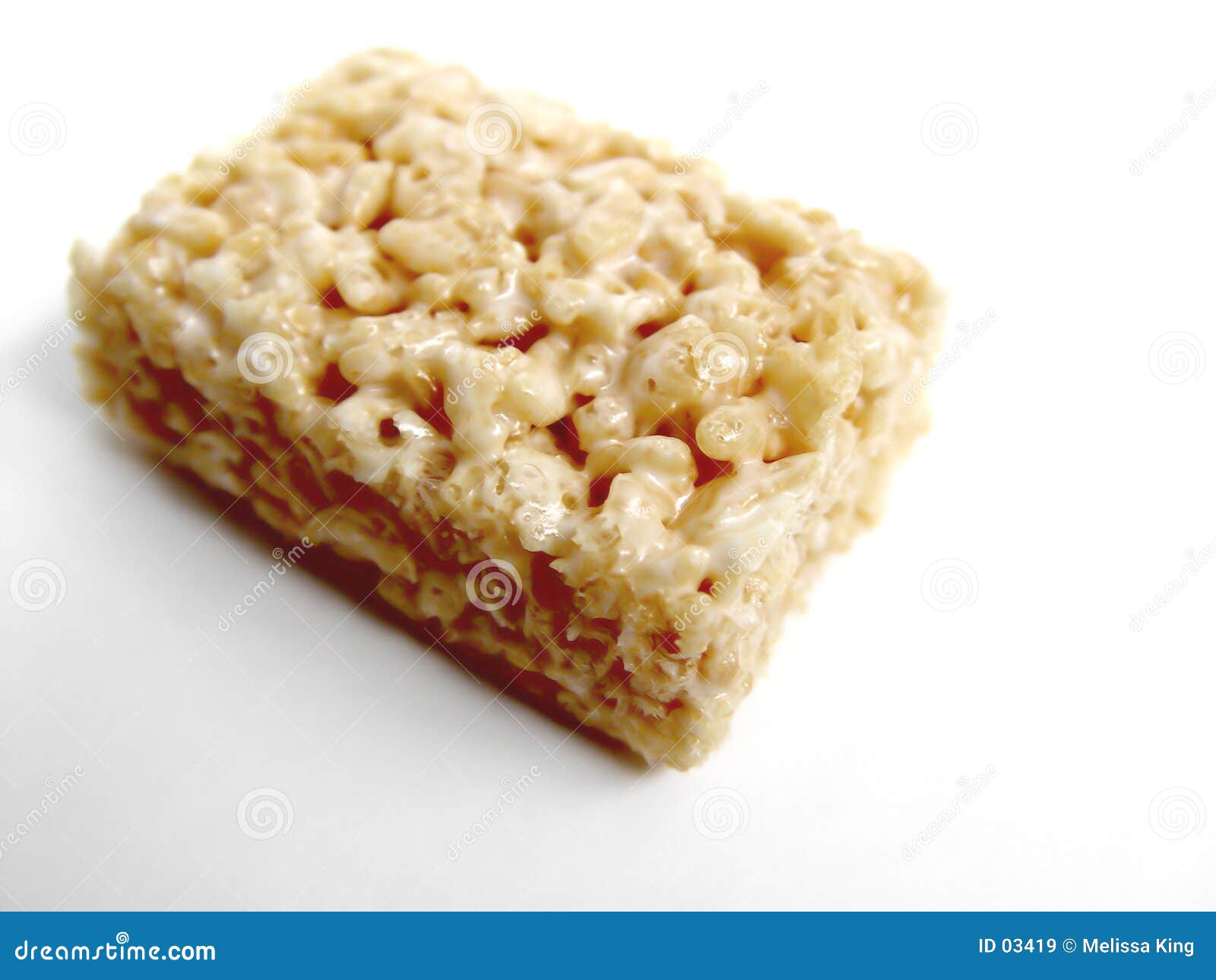 Rice Crispy Square stock image. Image of closeups, isolated - 3419