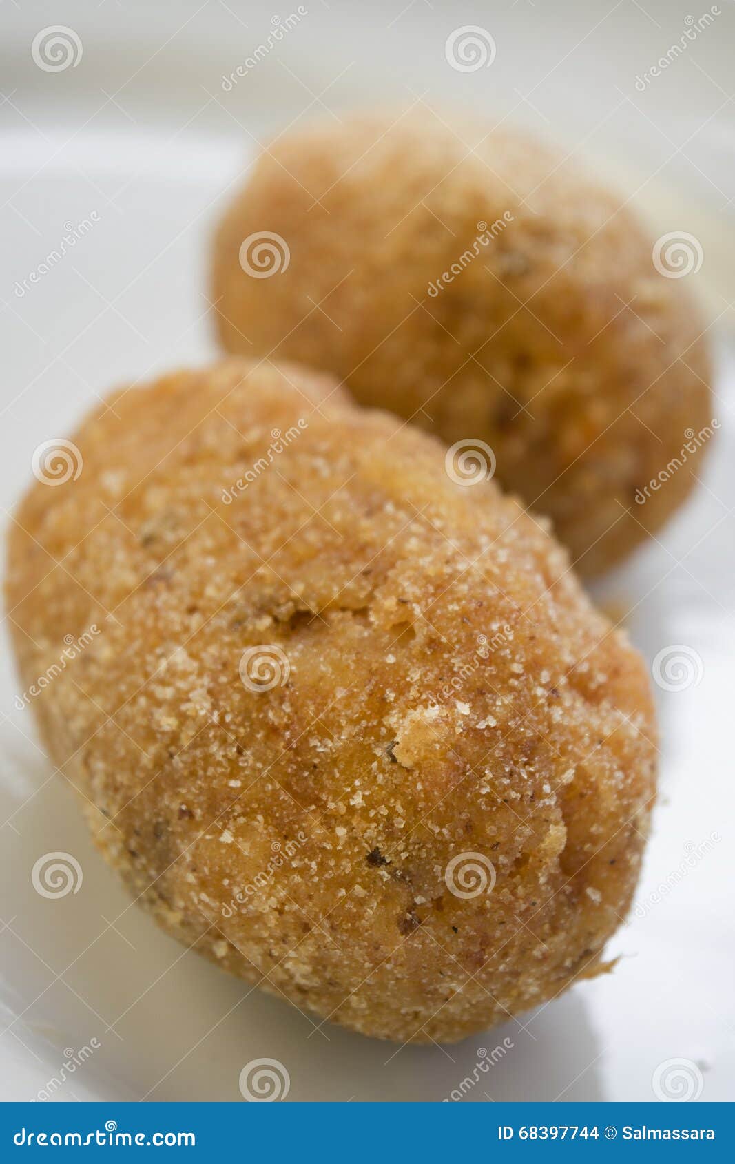 Rice Croquettes with Filling of Mozzarella Stock Photo - Image of ...