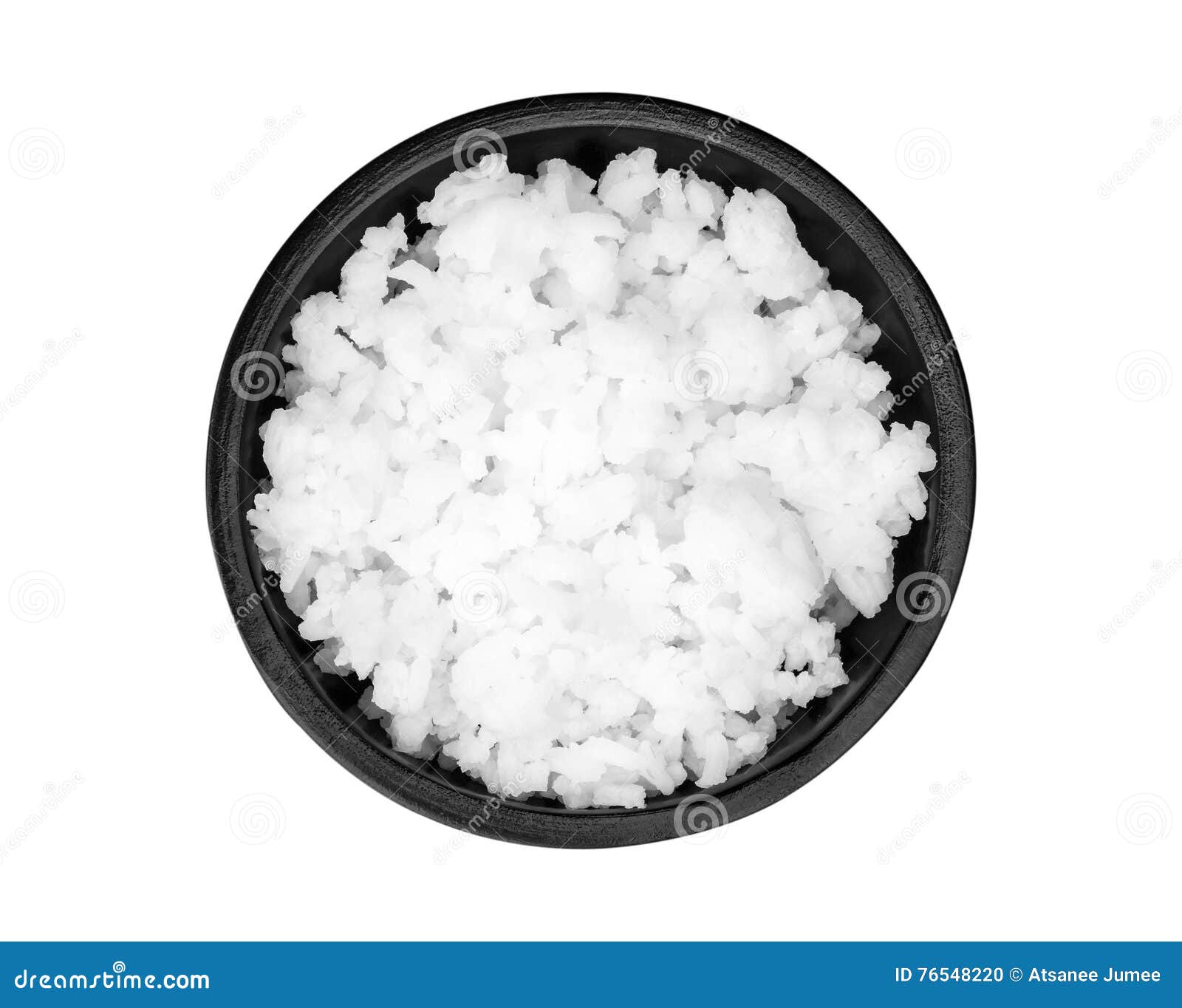 Rice in a Cup Isolated on White Background. Stock Photo - Image of ...