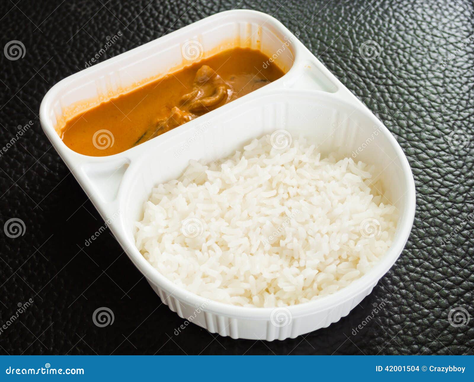 Rice and Curry in the Meal Box Set Stock Photo - Image of comfortable ...