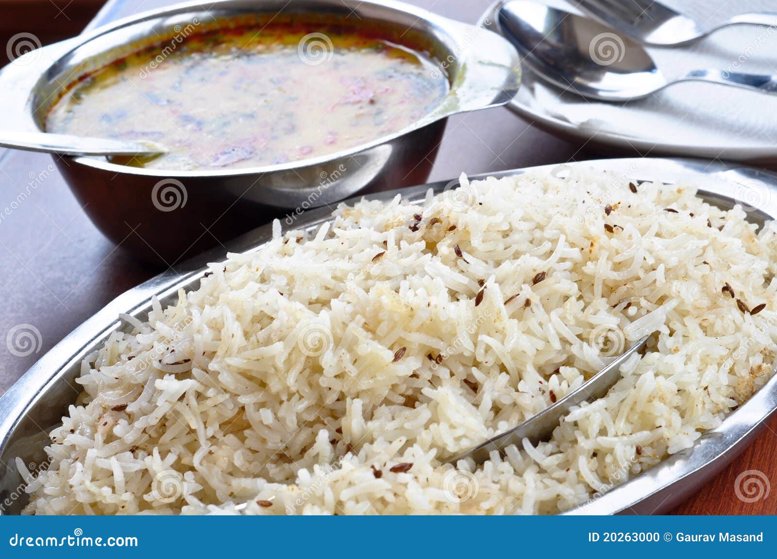 Rice and Dal stock photo. Image of bowl, cooked, mung - 20263000