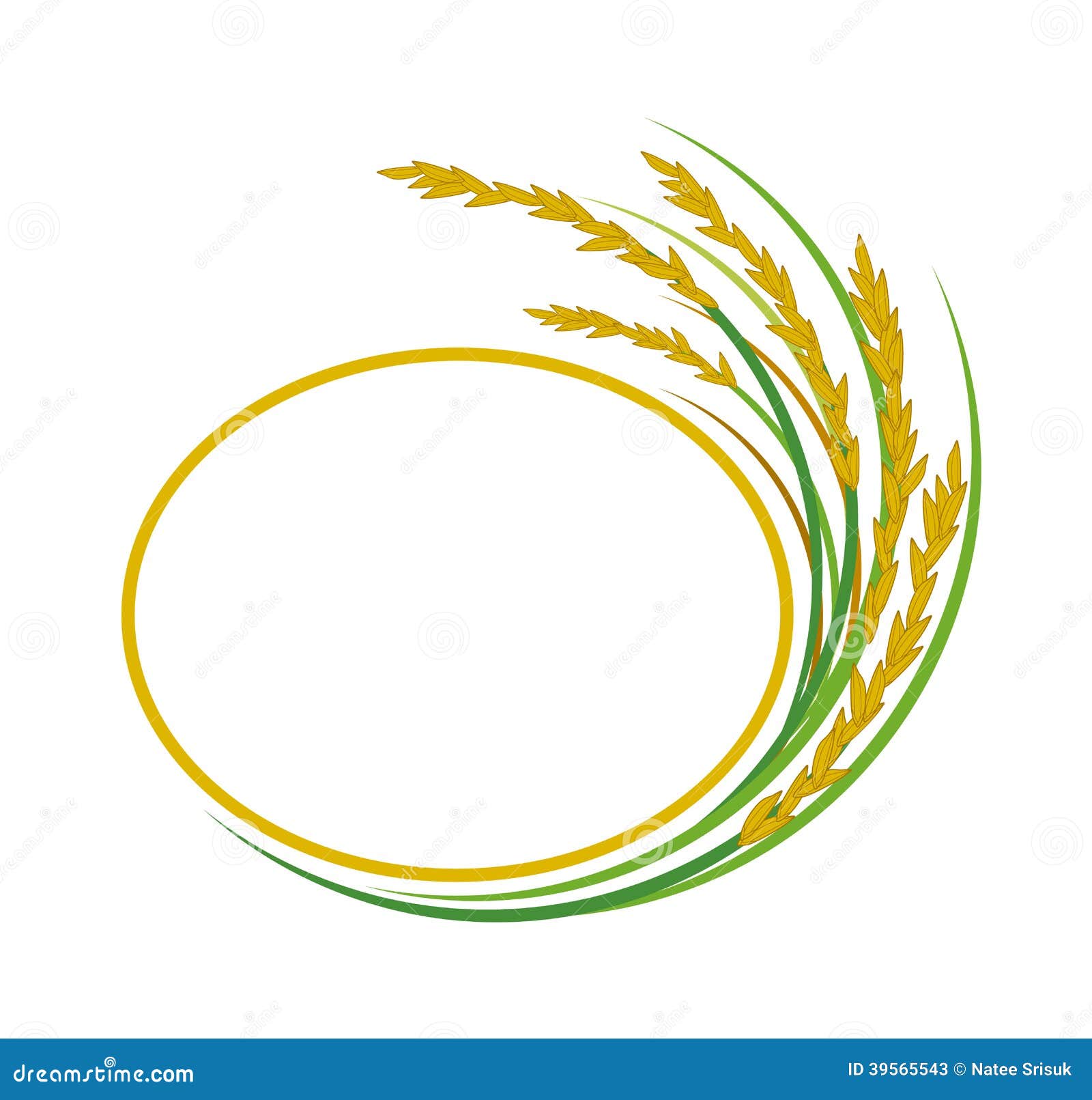 Rice design stock vector. Illustration of natural, vector - 39565543