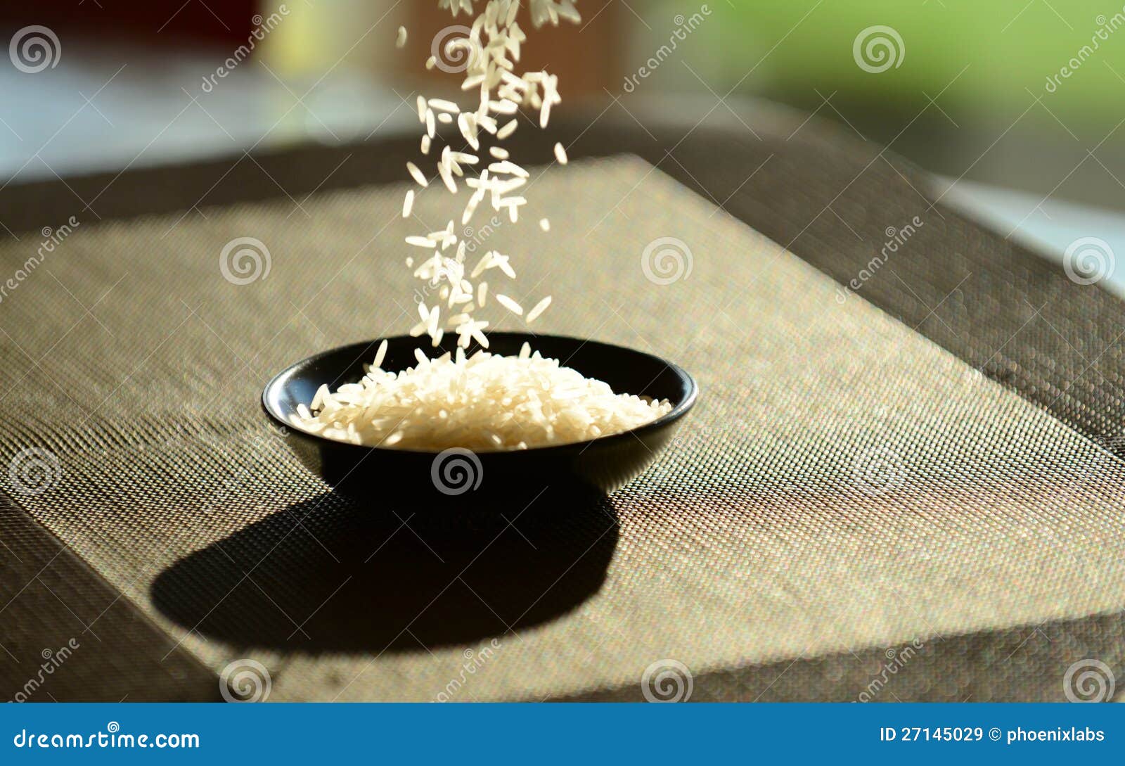 Rice drops stock image. Image of organic, food, spoon - 27145029