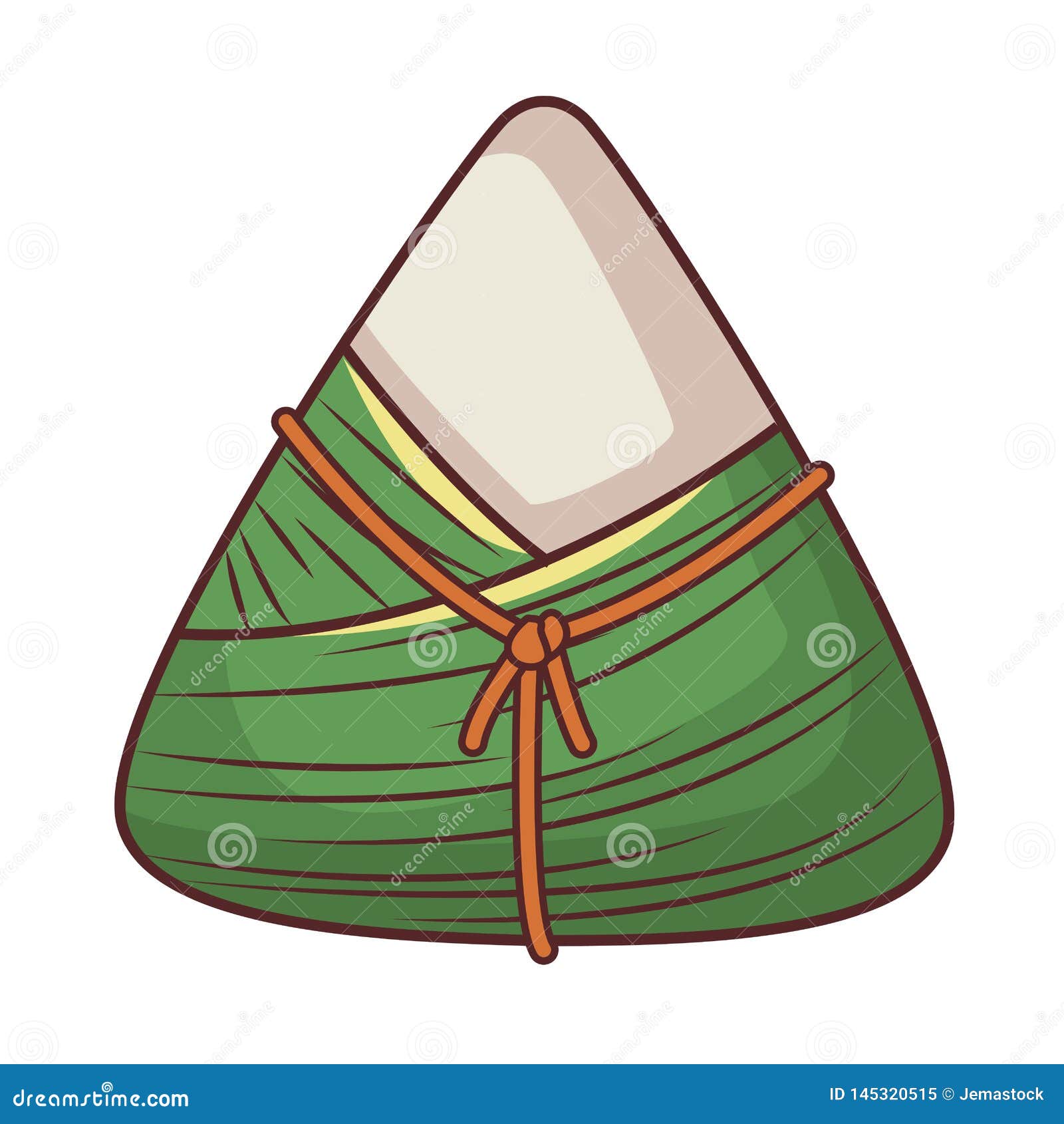 Rice dumpling food stock vector. Illustration of design - 145320515