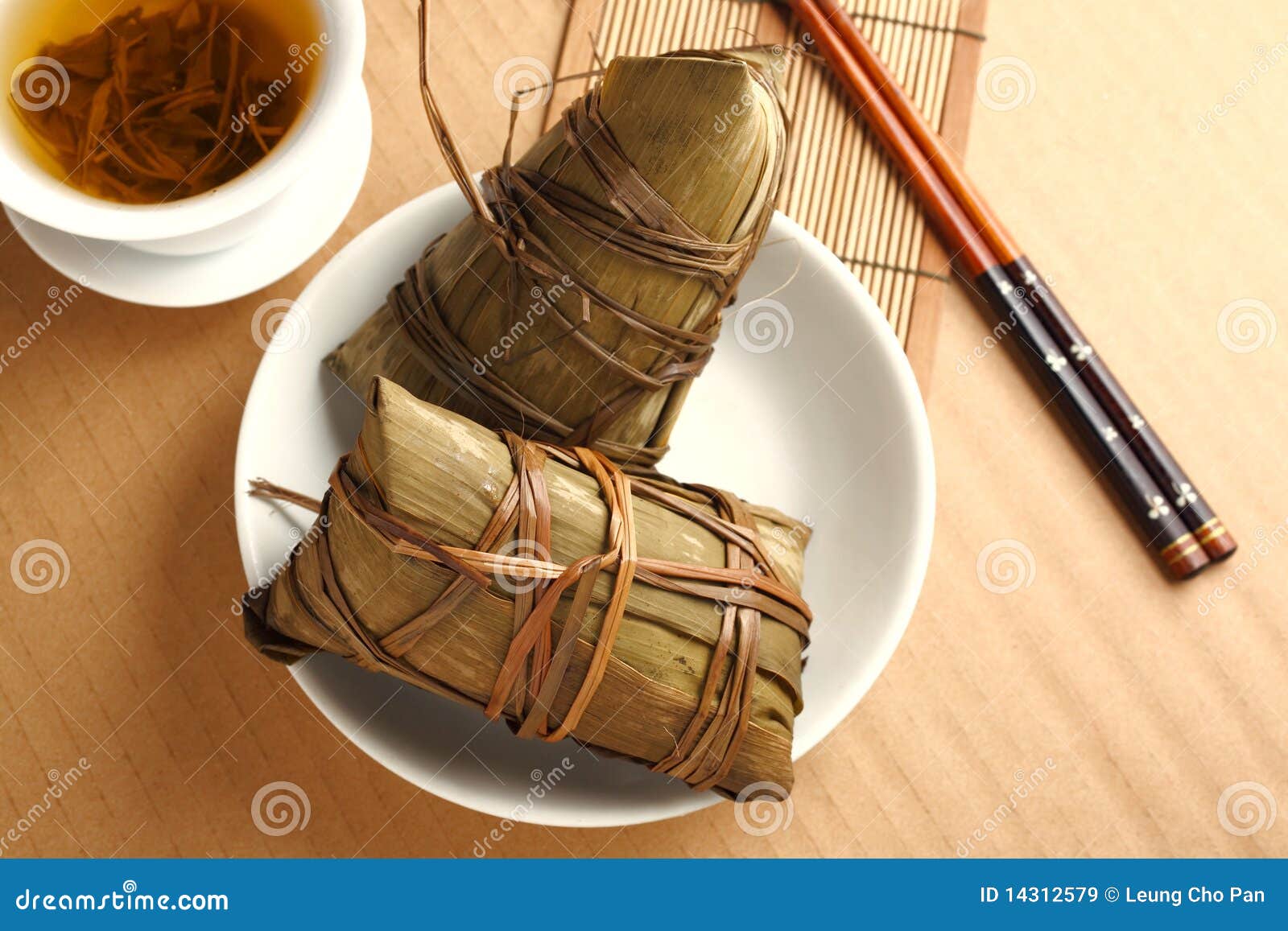 Rice dumplings stock image. Image of dumpling, bamboo - 14312579