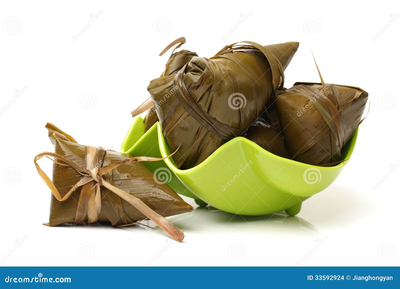 Rice dumplings stock photo. Image of closeup, bowl, isolated - 33592924