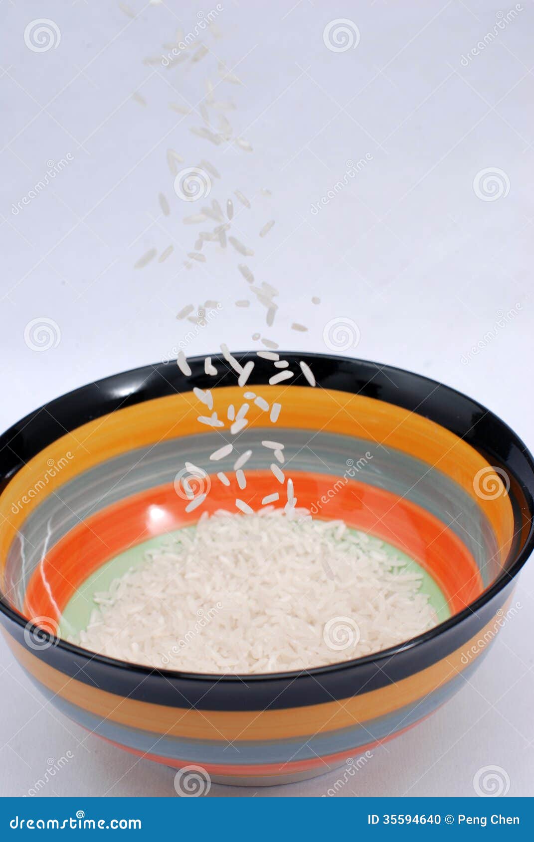 Rice falling from the sky stock photo. Image of full - 35594640