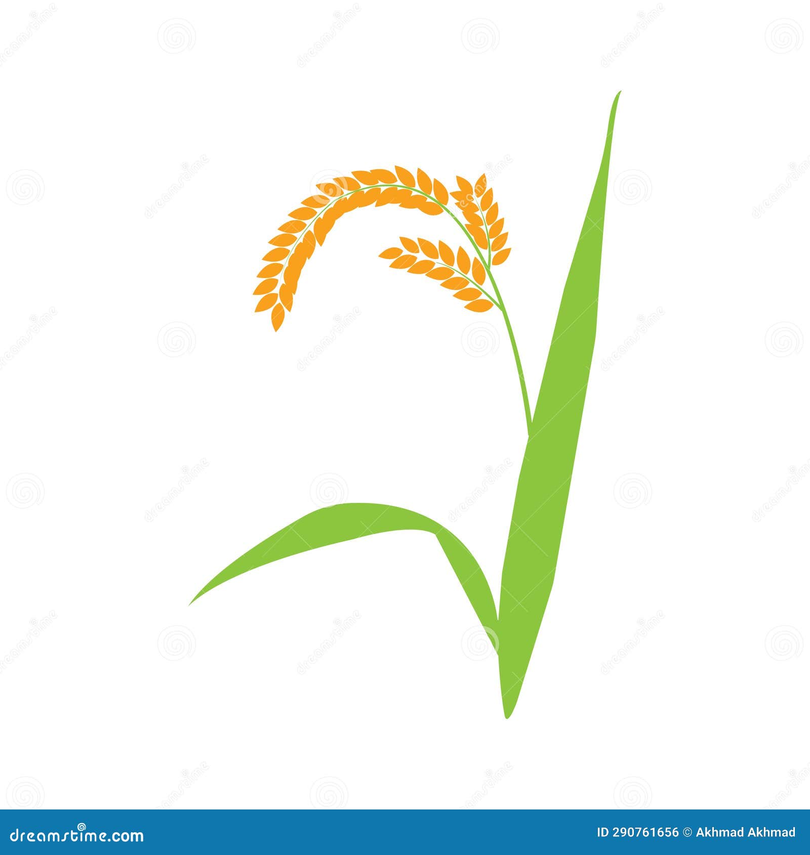 Rice farming icon stock vector. Illustration of crop - 290761656