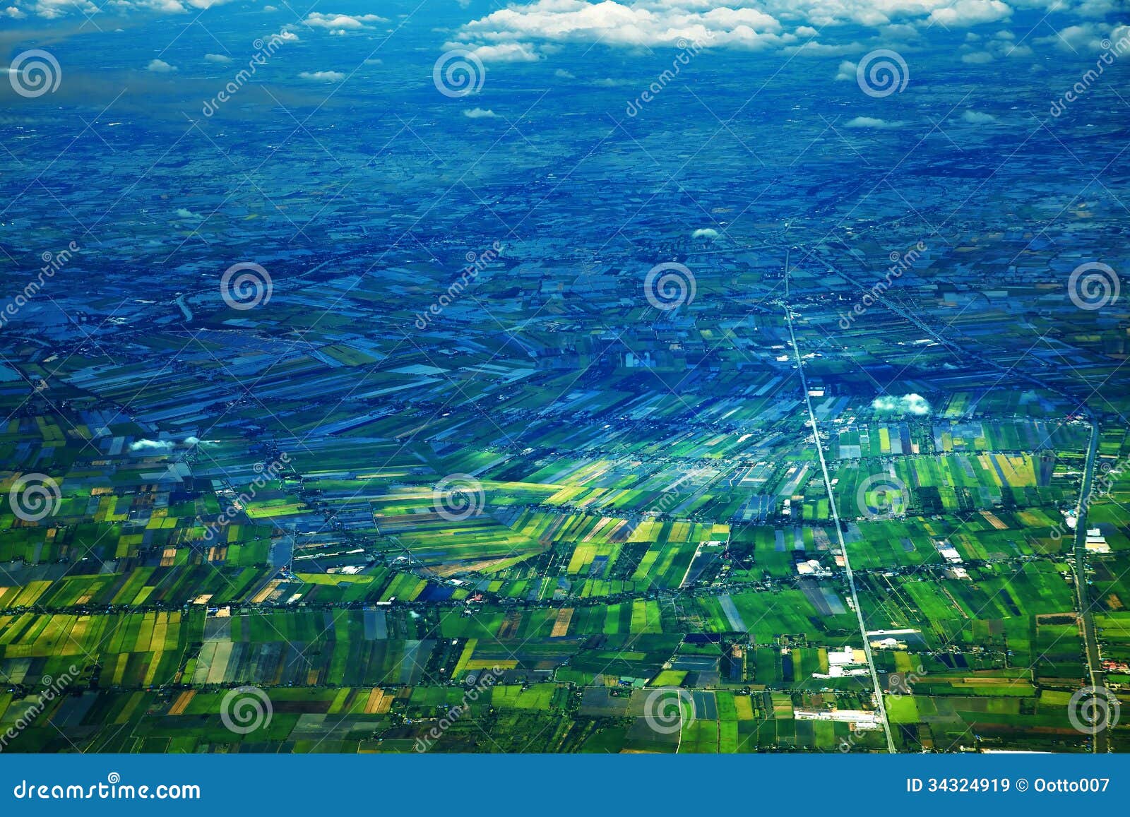 Rice field background stock image. Image of asian, eastern - 34324919