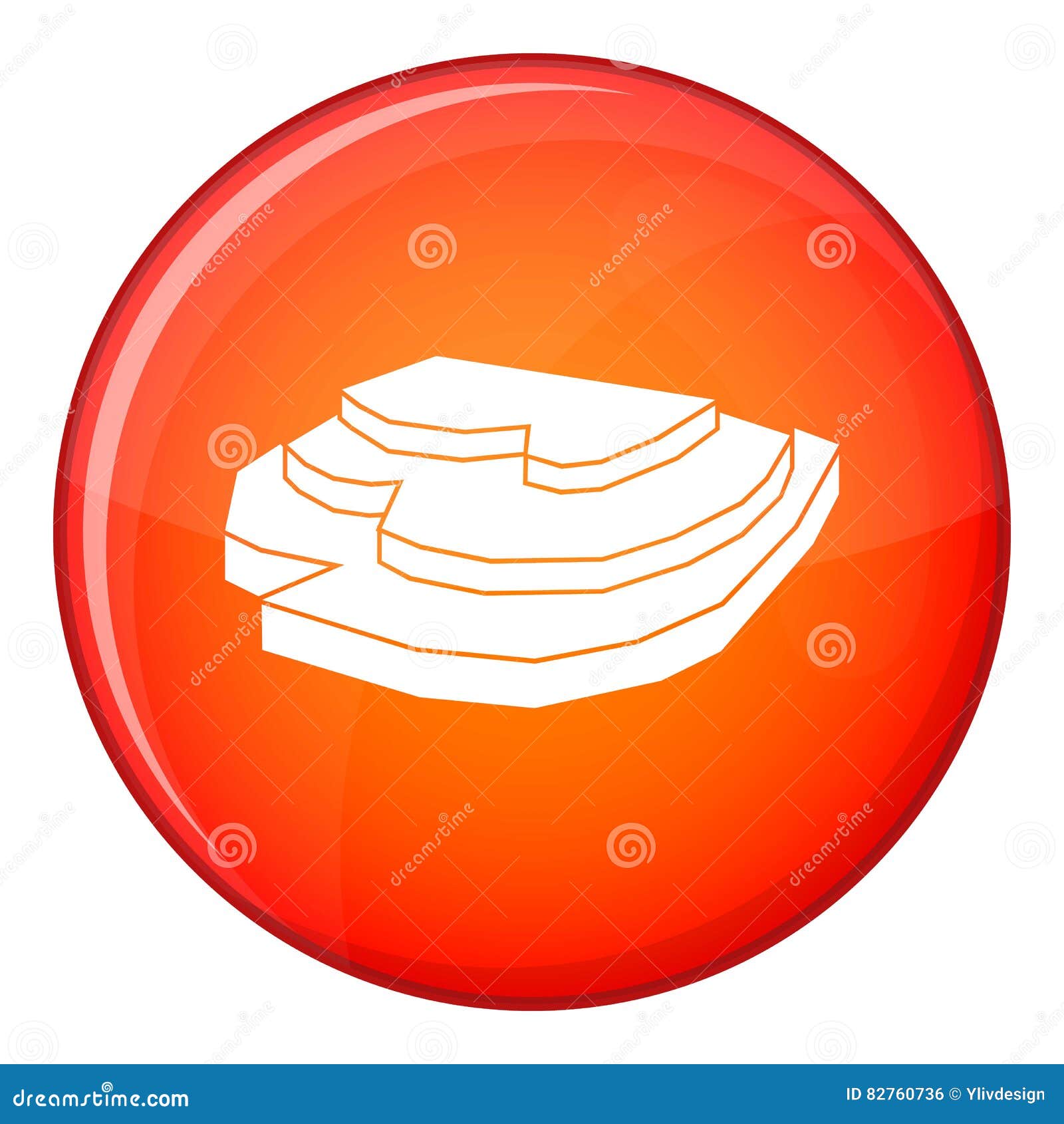 Rice Field Icon, Flat Style Stock Vector - Illustration of grain, blog ...