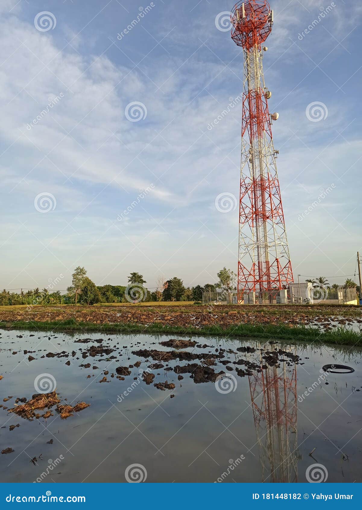 A Field And The Tower Stock Photography | CartoonDealer.com #84006860