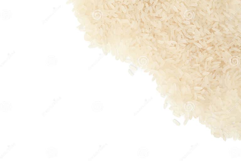 Rice Frame Isolated on White Background Stock Image - Image of isolated ...