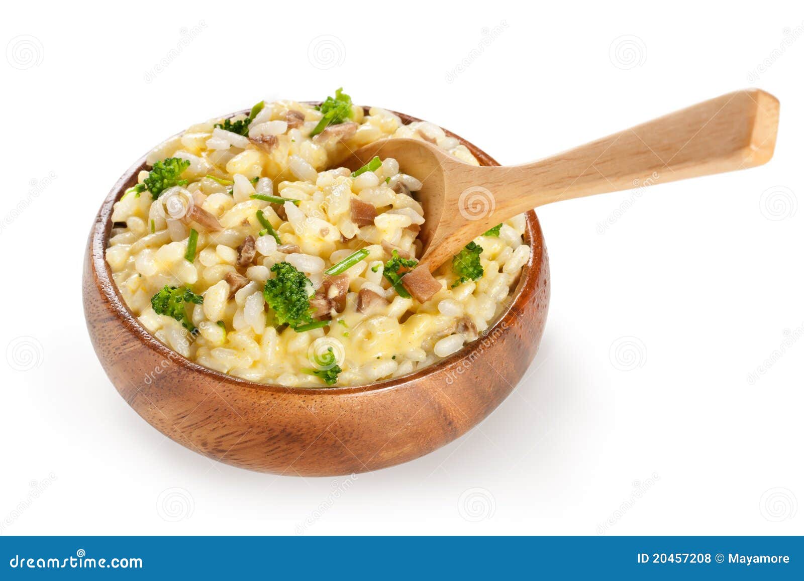 Rice Garnish with Cheese and Mushrooms Stock Photo - Image of rice ...