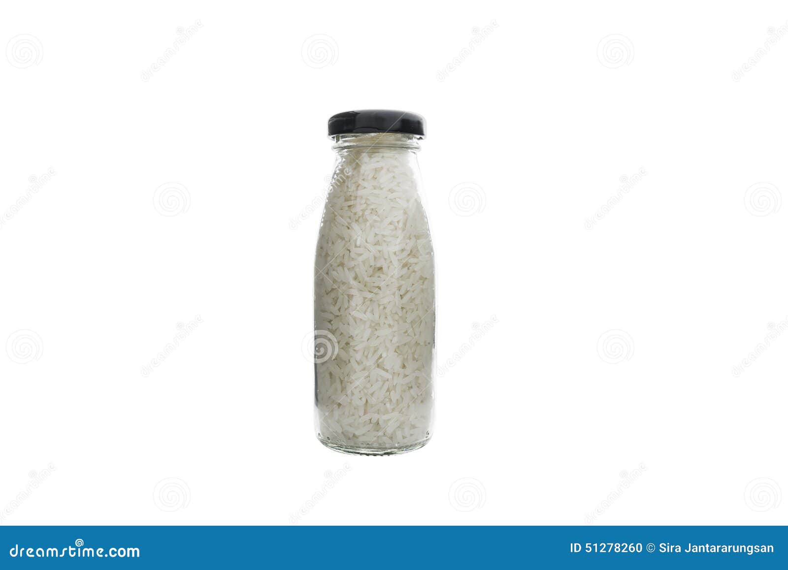 Rice in a glass bottle stock photo. Image of clipping - 51278260