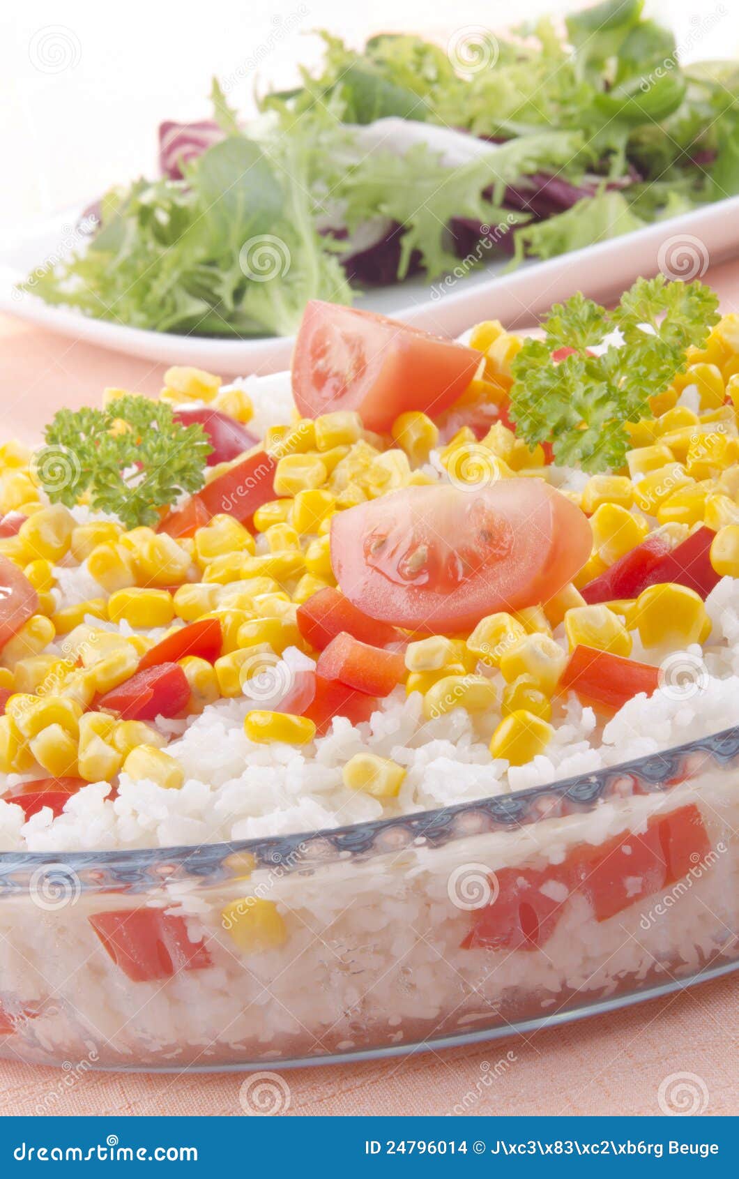 Rice in a glass bowl stock photo. Image of nutrition - 24796014