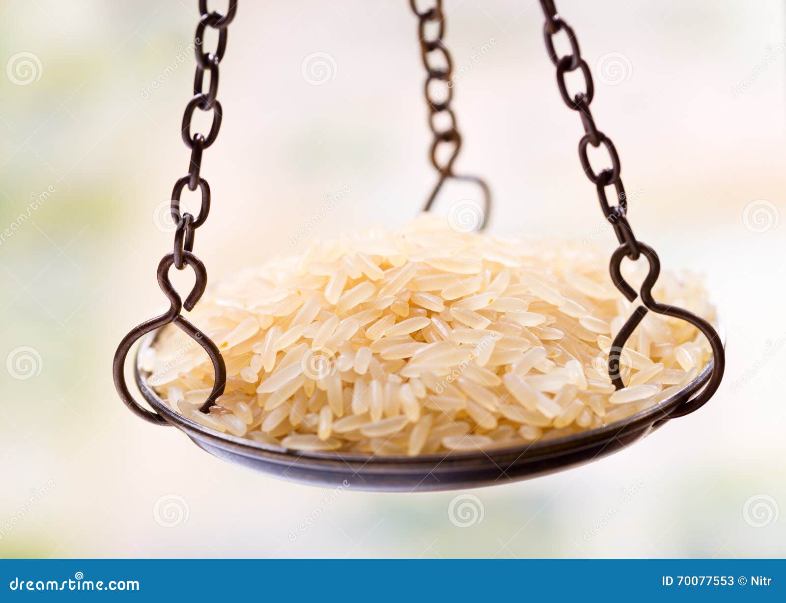 Rice On A Scale Royalty-Free Stock Photo | CartoonDealer.com #3831195