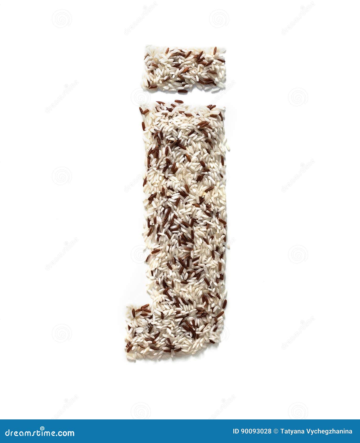 Rice Grain Forming an Alphabet Letter J Stock Photo - Image of eating ...