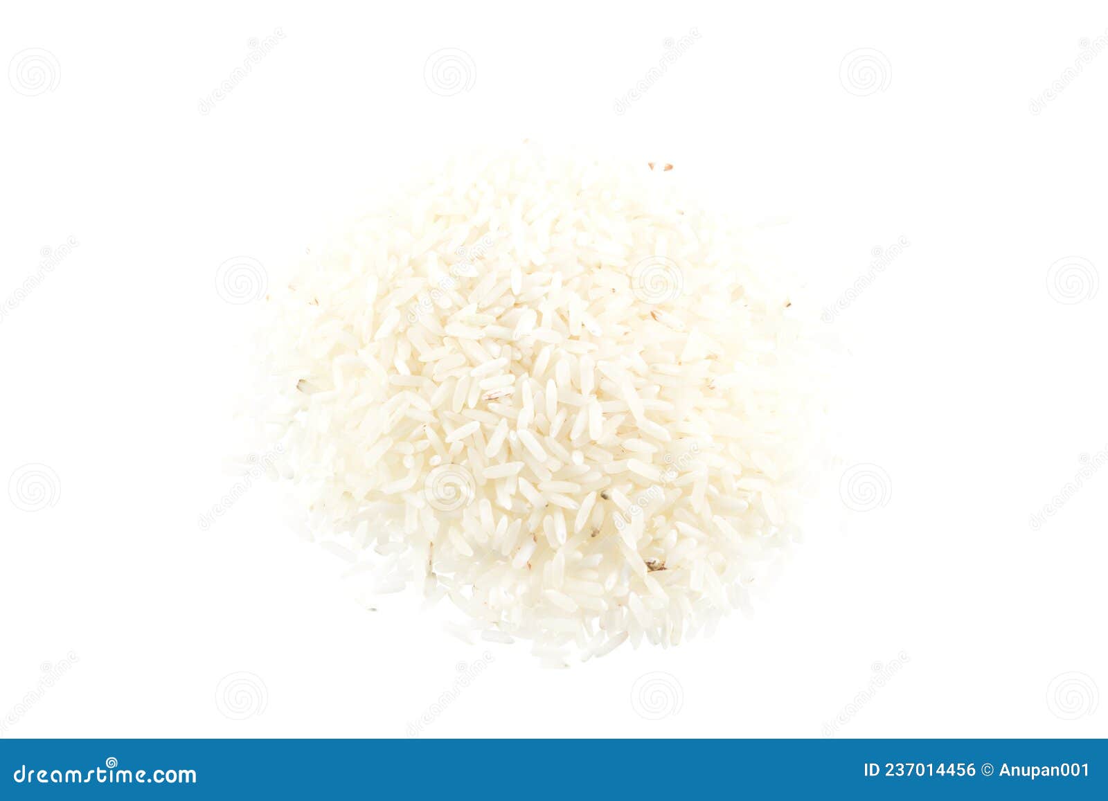 Rice Grain on White Background Stock Photo - Image of isolate, isolated ...